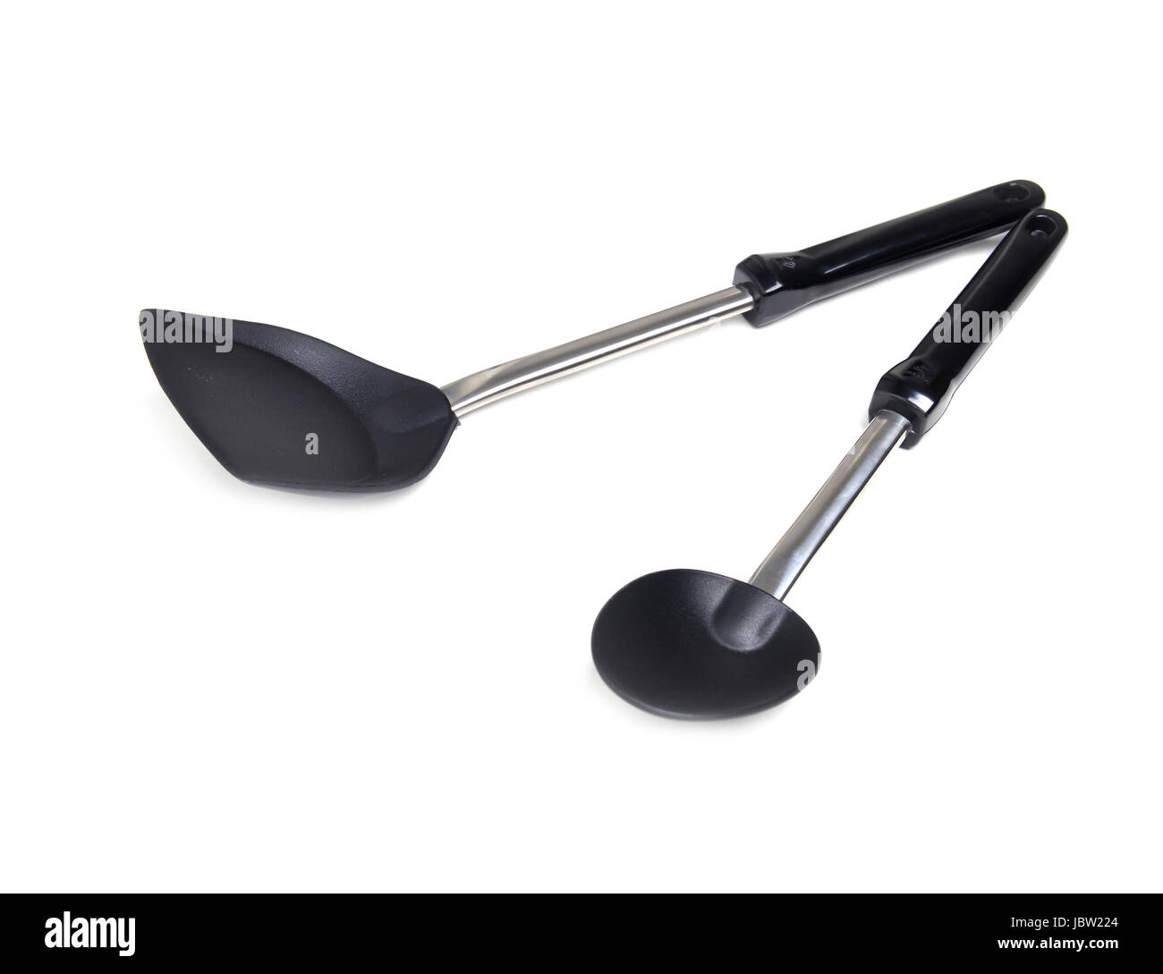 flipper used in frying on white background Stock Photo - Alamy