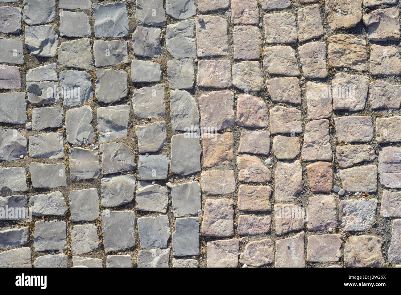 Cobblestone texture, stone block floor of pavement Stock Photo - Alamy