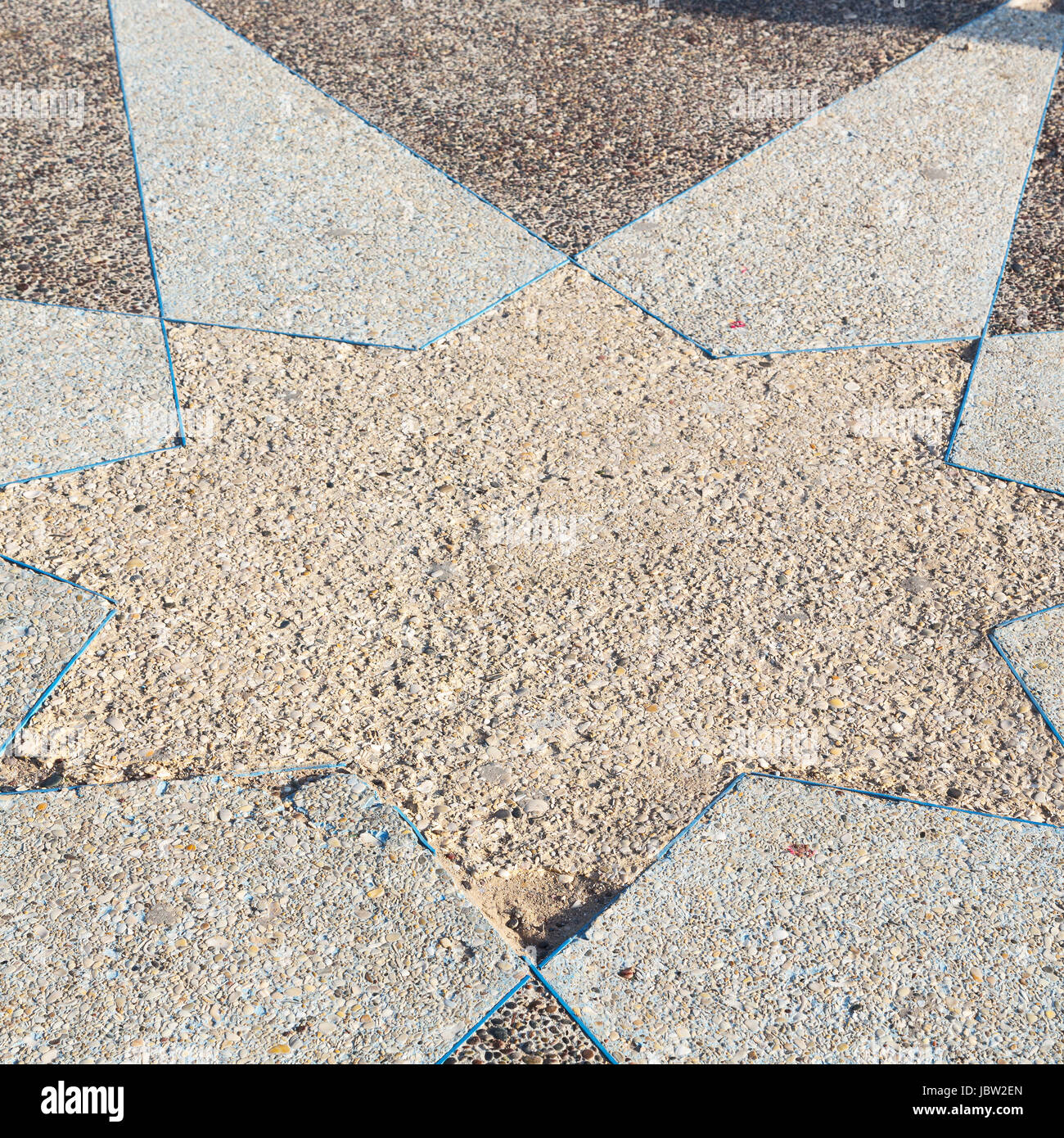 in the sidewalk star made of stone like background Stock Photo - Alamy