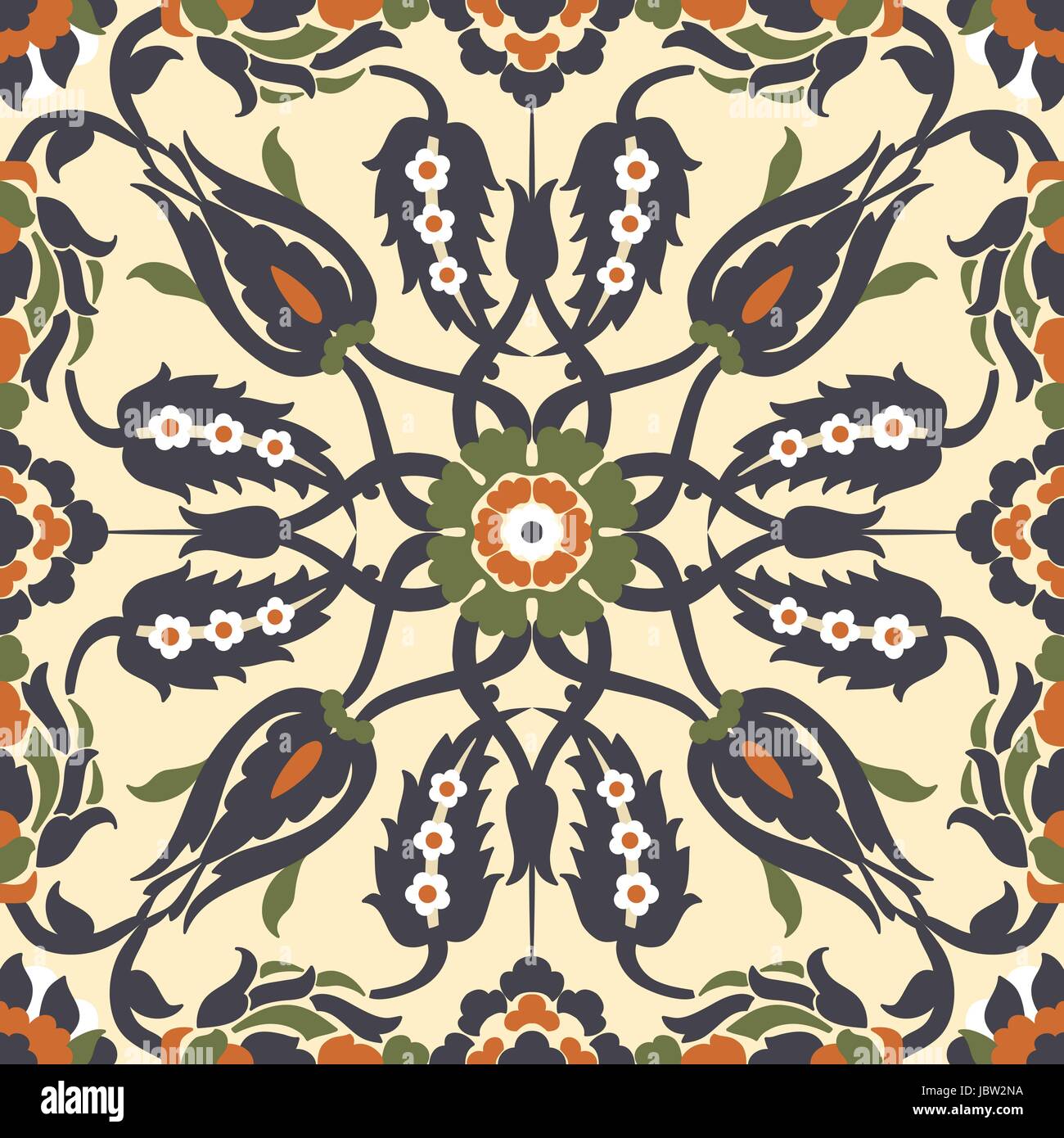 Arabesque vintage decor floral ornate seamless element for design ...