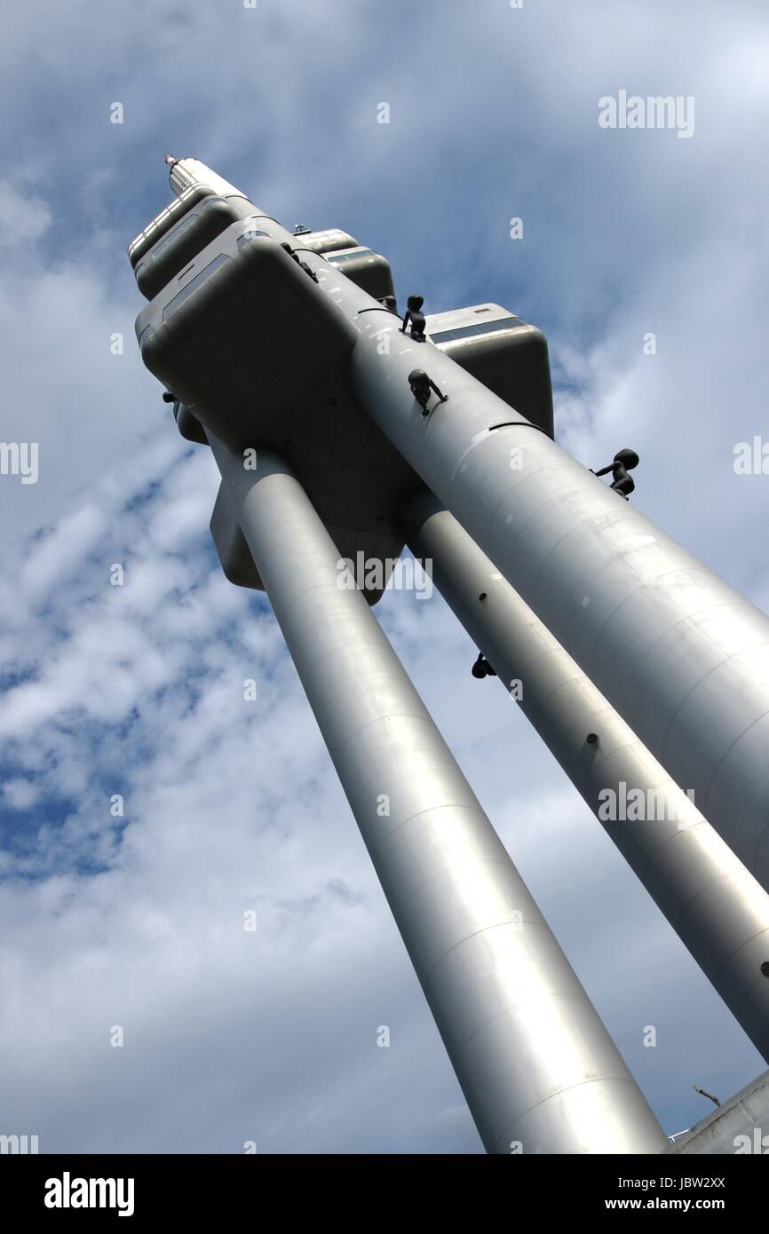 metal television tower Stock Photo - Alamy