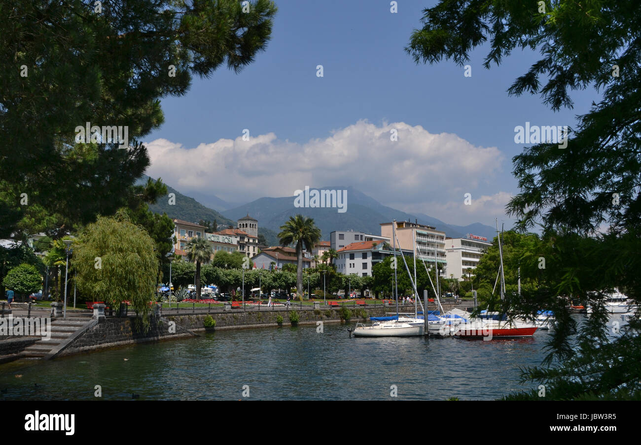 Locarno lago maggiore promenade hi-res stock photography and images - Alamy