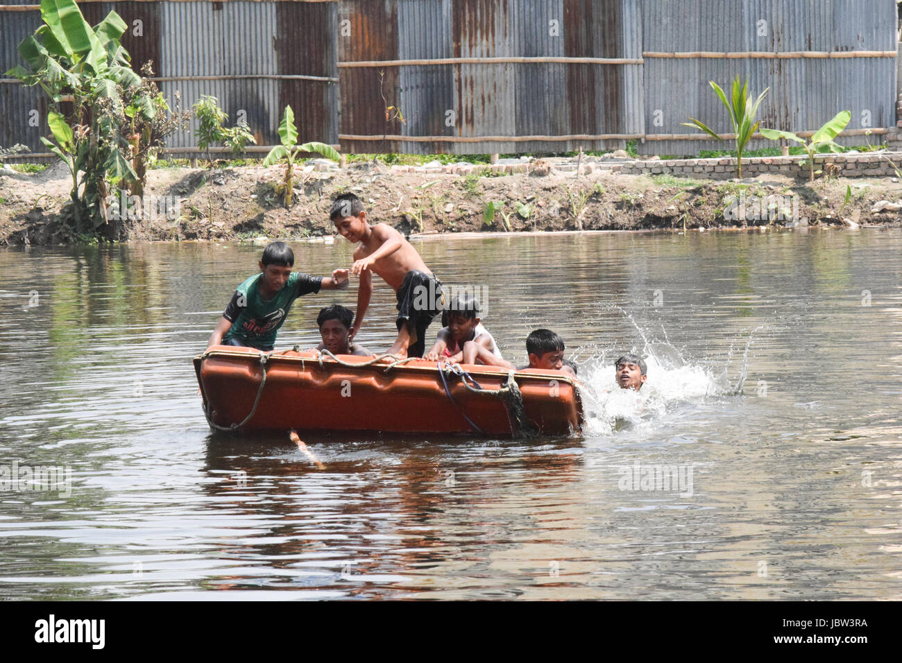 People on boat Stock Photo - Alamy