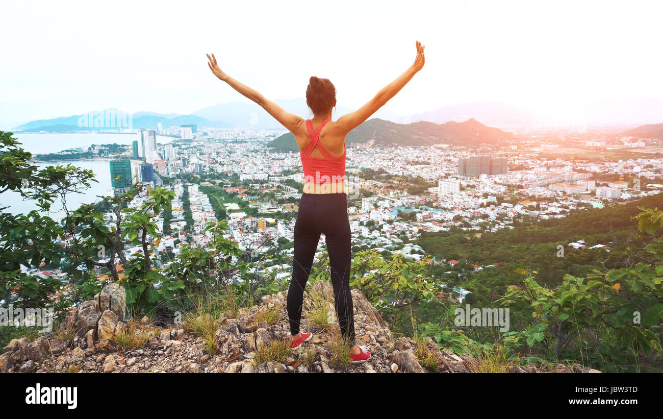Hands raise cheering hi-res stock photography and images - Alamy