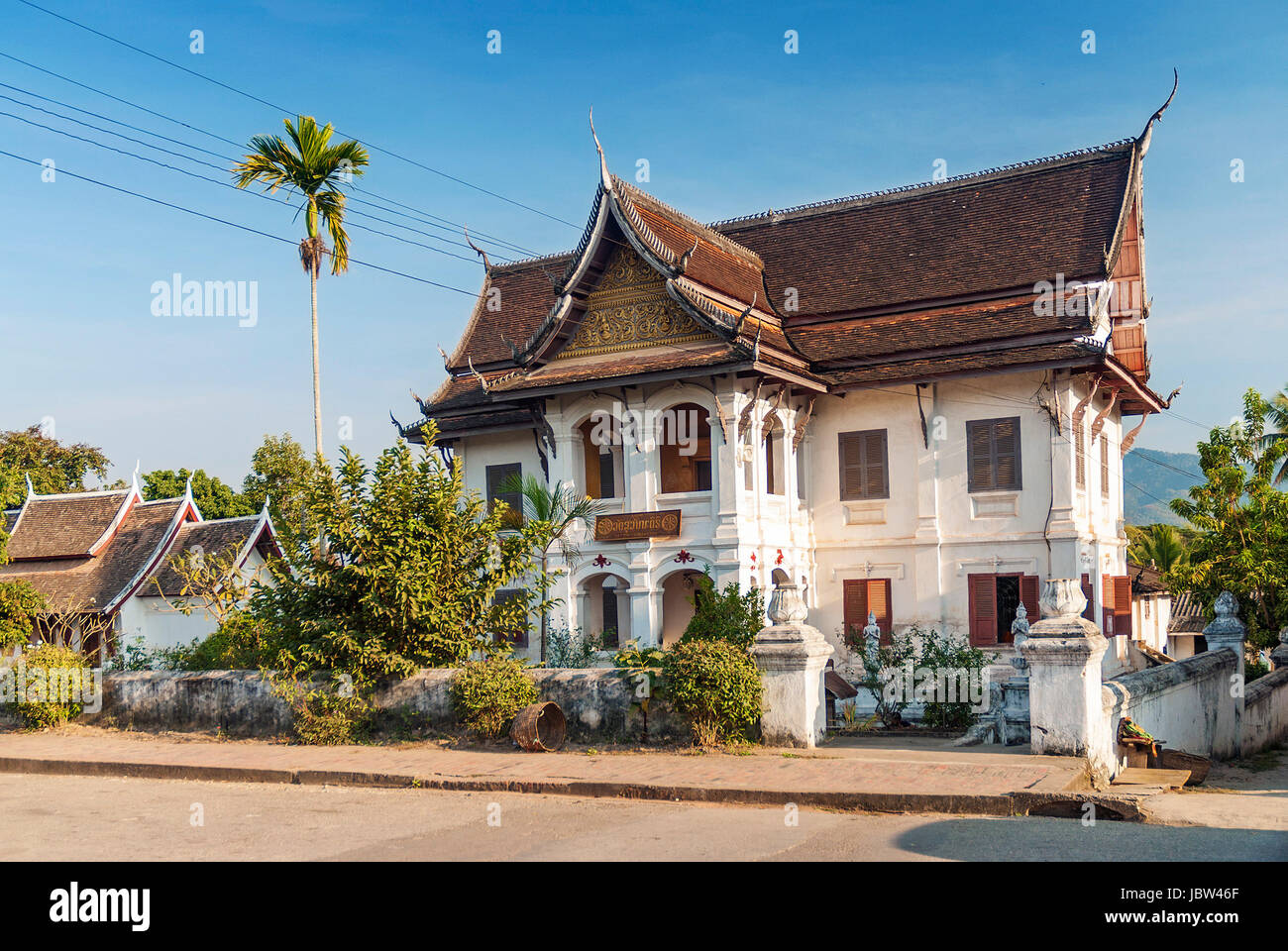 french colonial house in luang prabang in laos Stock Photo - Alamy