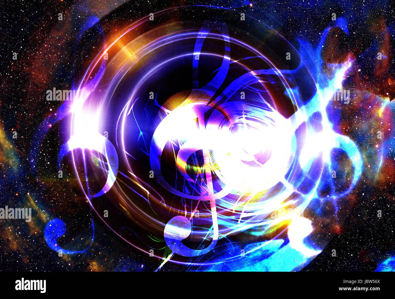 Music Notes In Space Stars High Resolution Stock Photography and Images ...