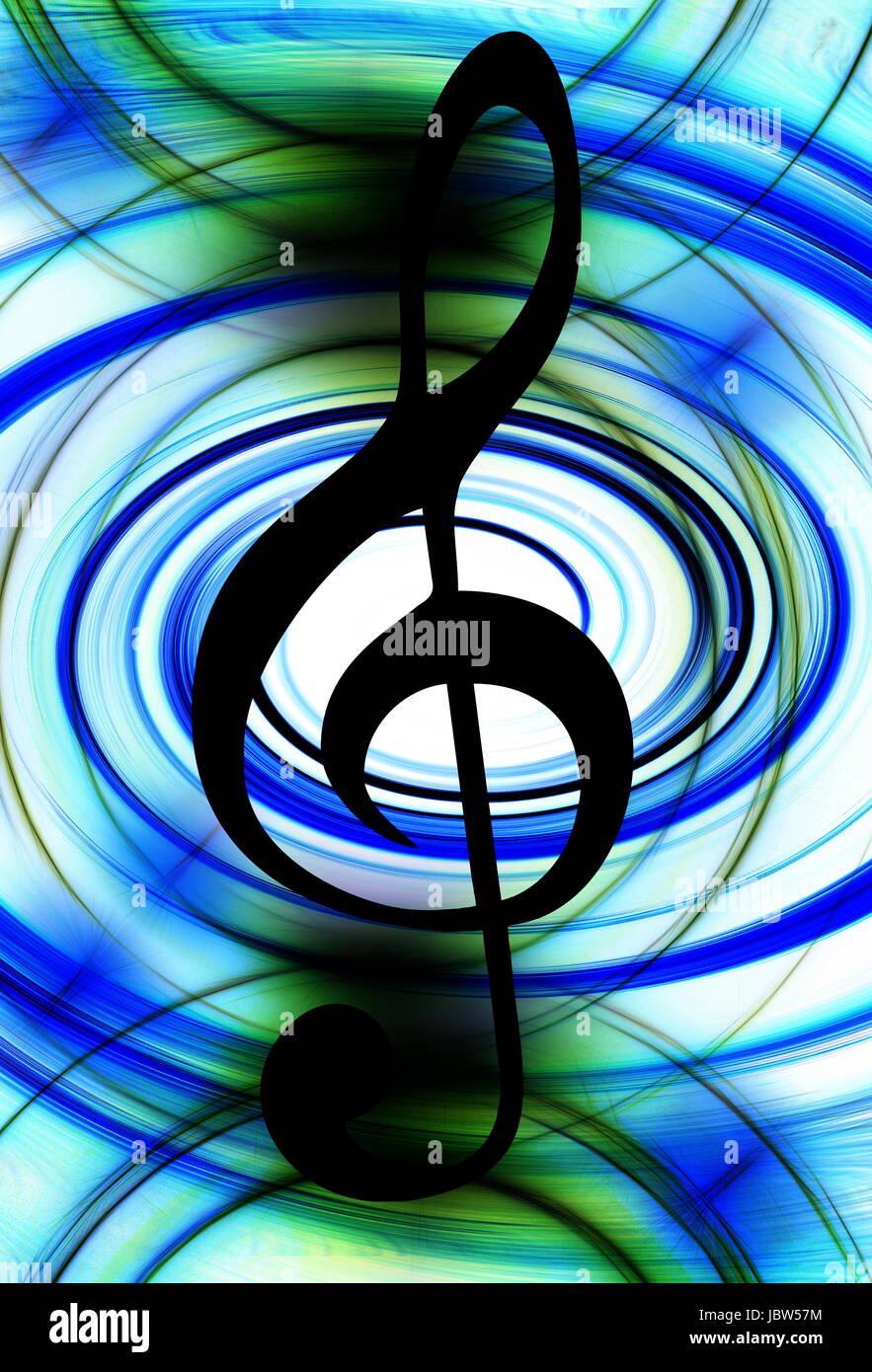 Abstract music theme background with clef, modern design Stock Photo ...