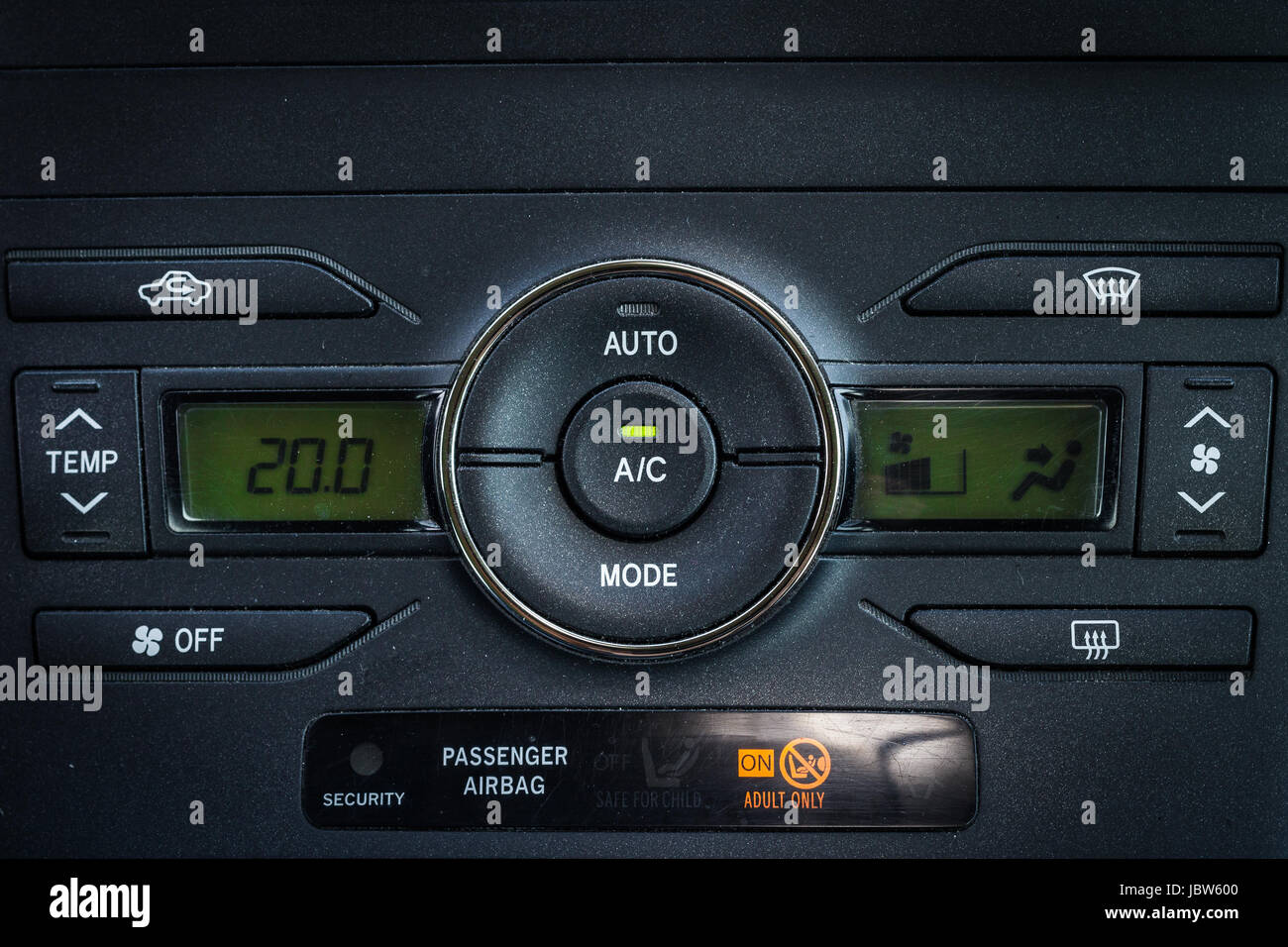 Car ventilation control system panel, automotive background Stock Photo ...