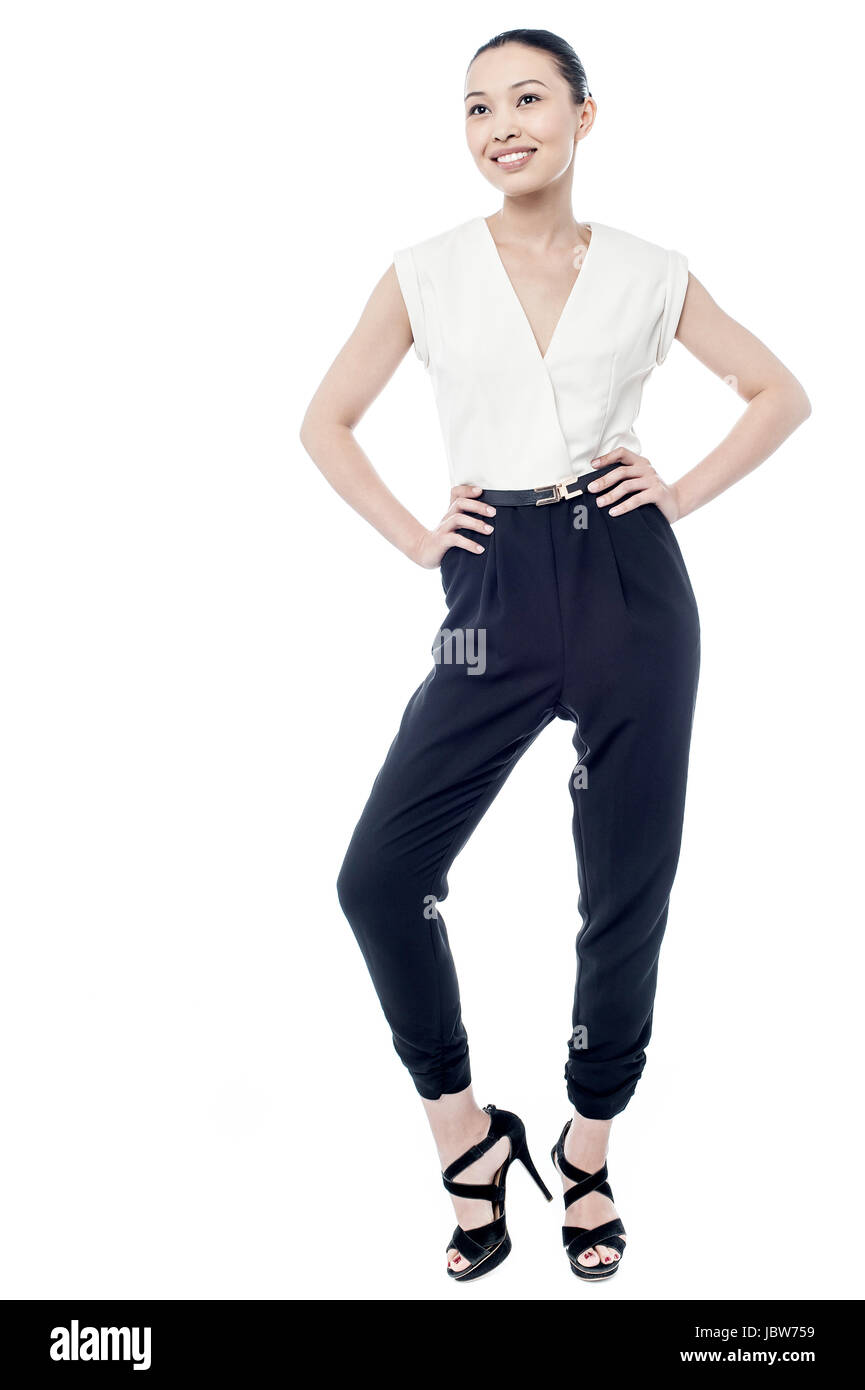 Woman hands on hip waist Cut Out Stock Images & Pictures - Alamy