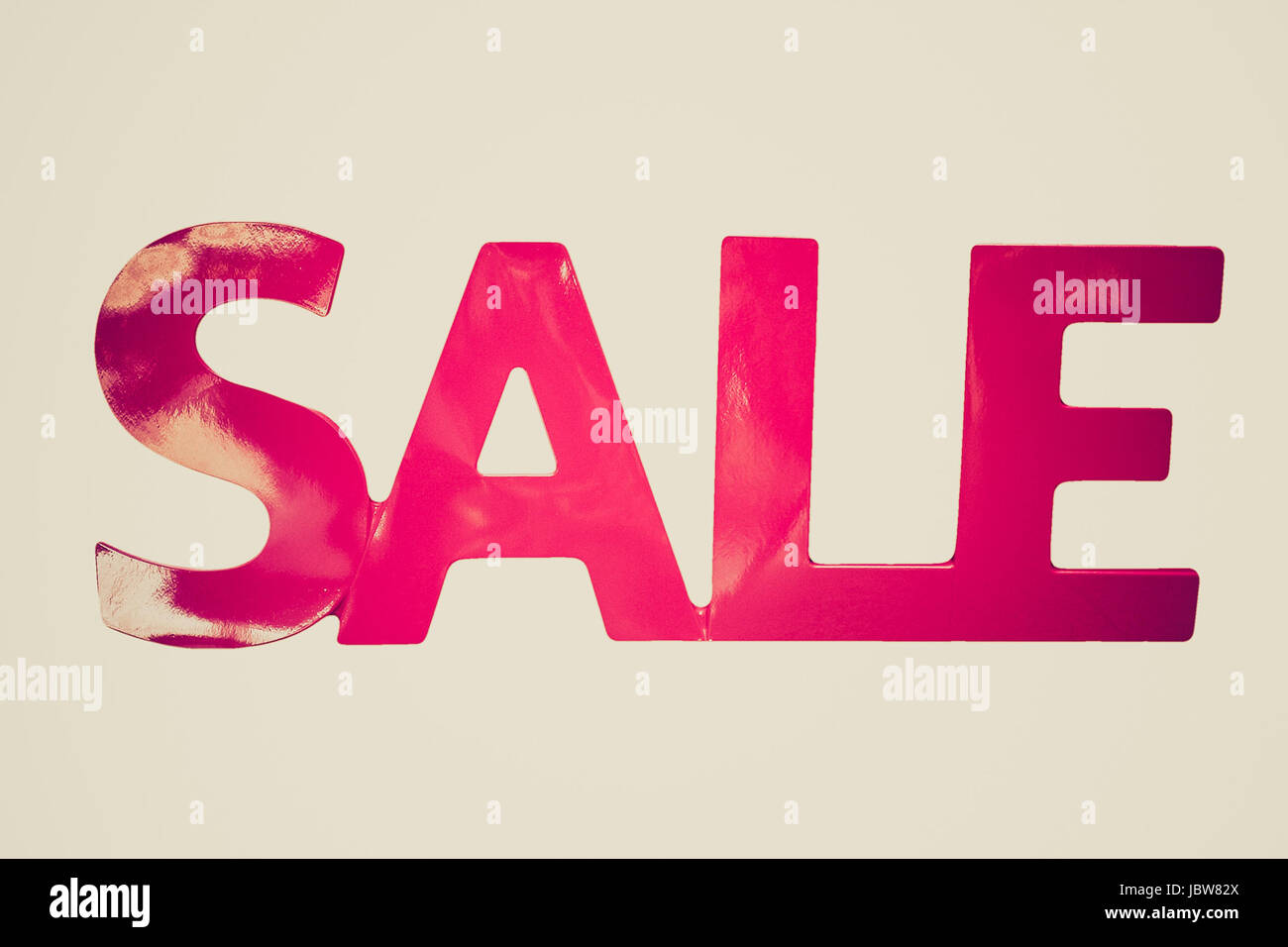 Vintage retro looking Sale sign isolated over a white background Stock ...