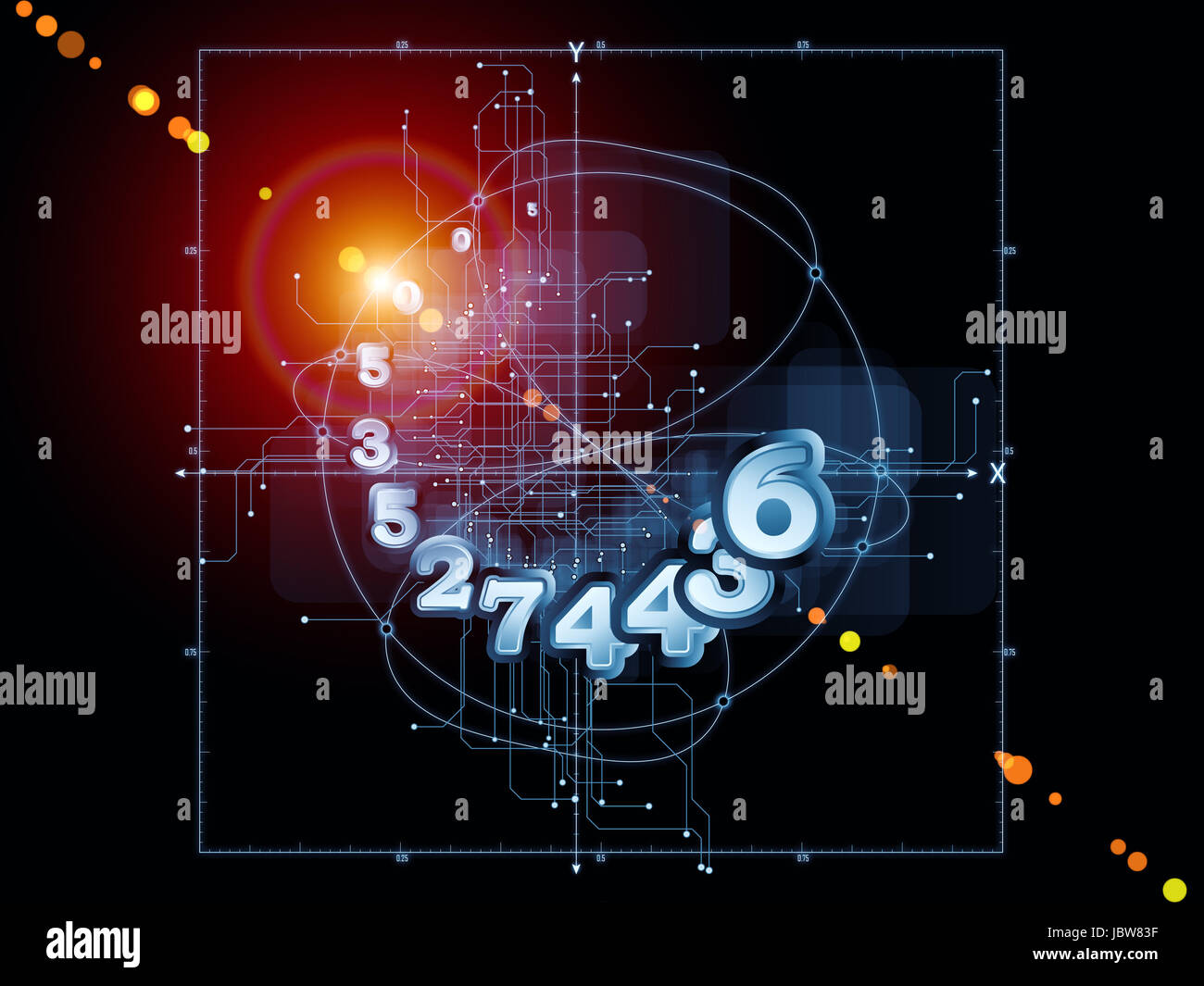 Strange Geometry series. Backdrop of line drawing, math and geometry ...