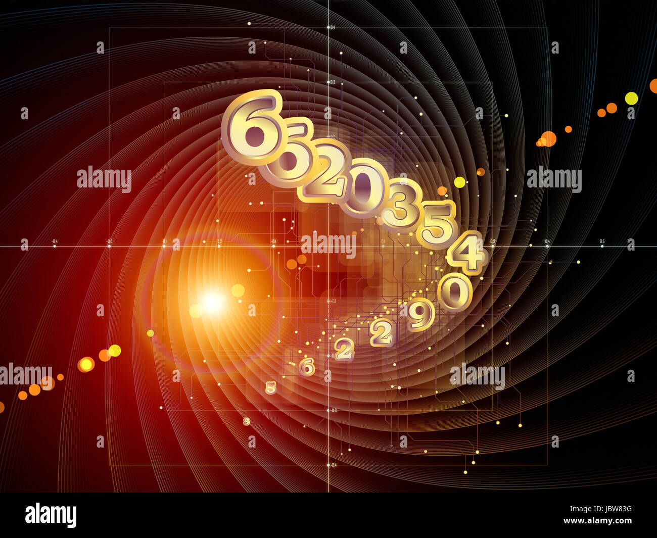 Strange Geometry series. Creative arrangement of line drawing, math and ...