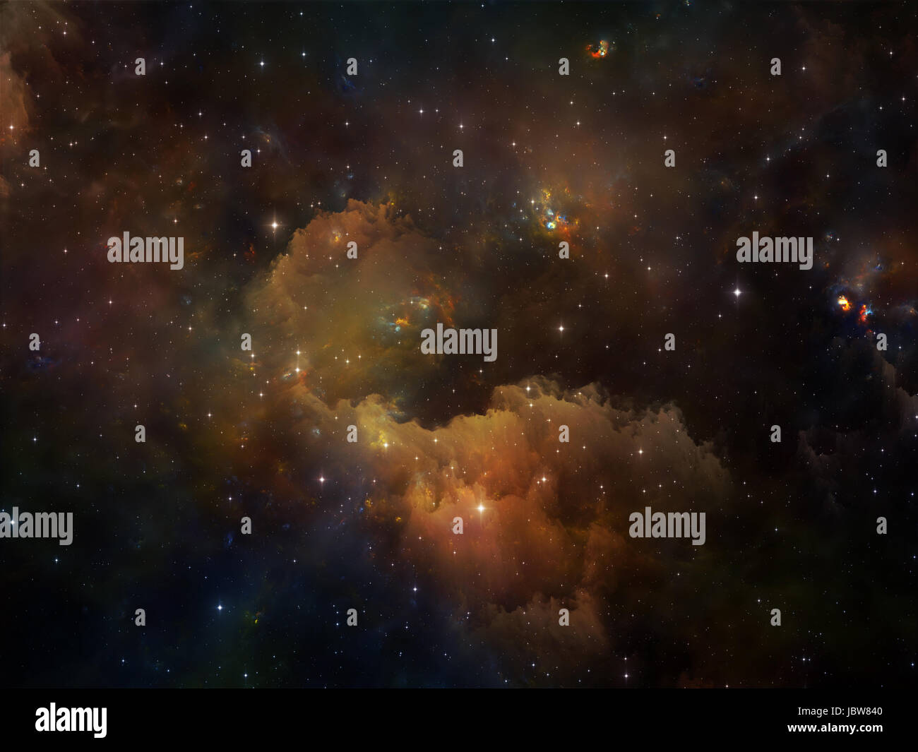 Deep Space series. Background design of nebula, stars and colors on the ...