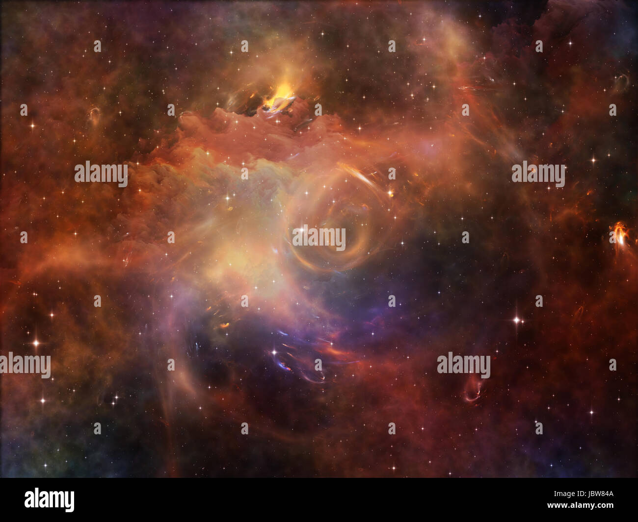 Deep Space series. Artistic abstraction composed of nebula, stars and ...