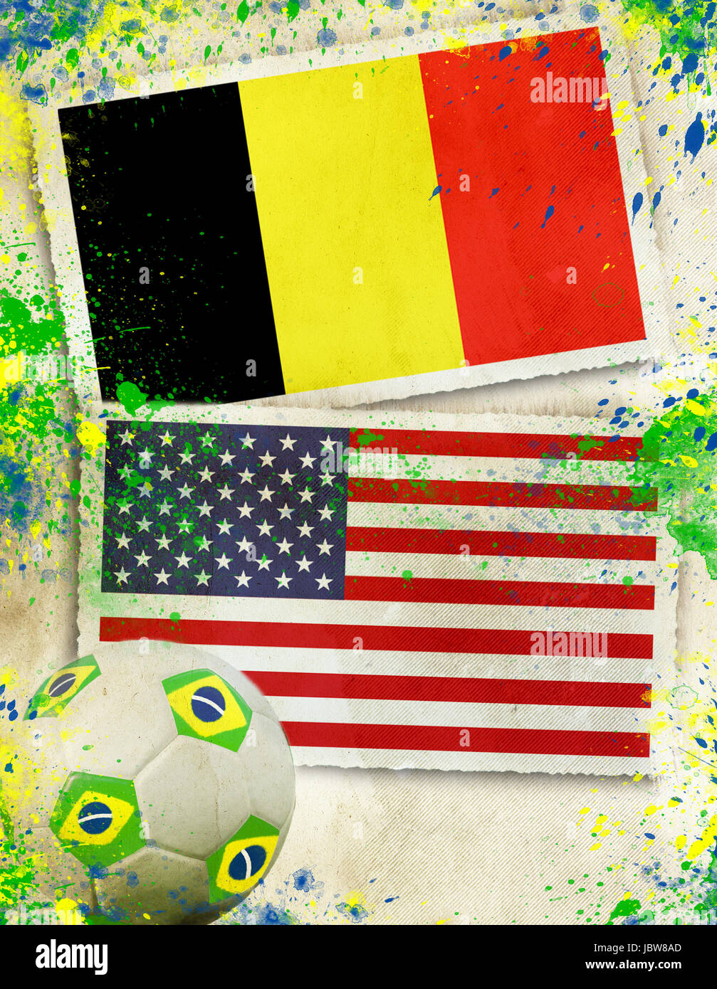 Belgium vs USA football concept Stock Photo - Alamy