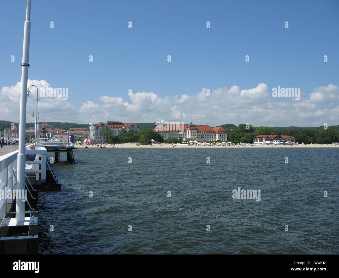 Blick von der Seebrücke in Sopot, Zoppot Stock Photo - Alamy