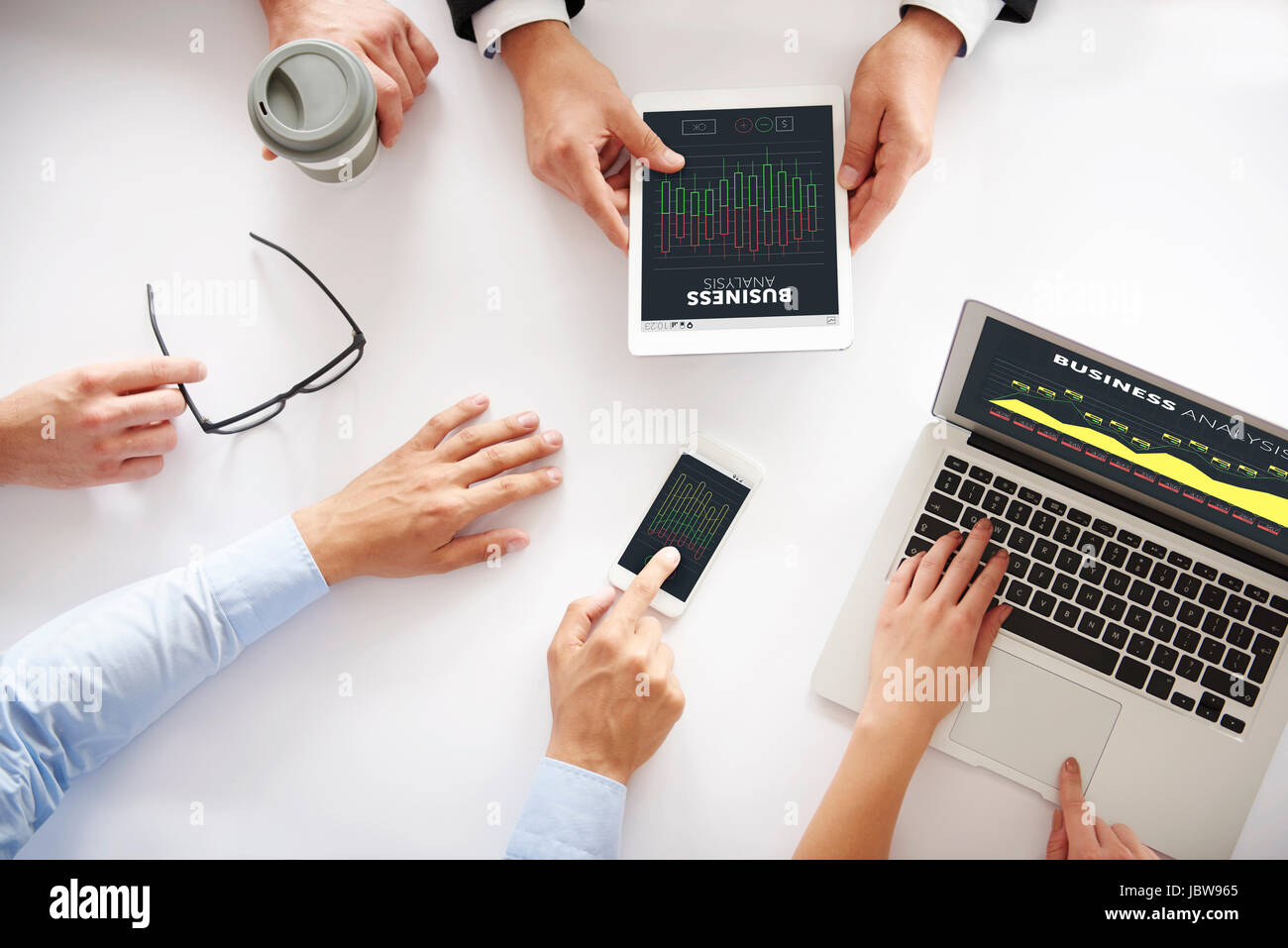 Business chat in meeting room Stock Photo - Alamy