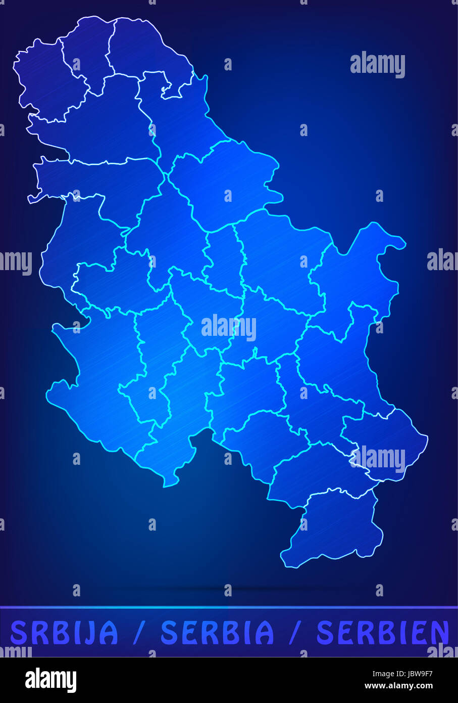 Serbien karte hi-res stock photography and images - Alamy