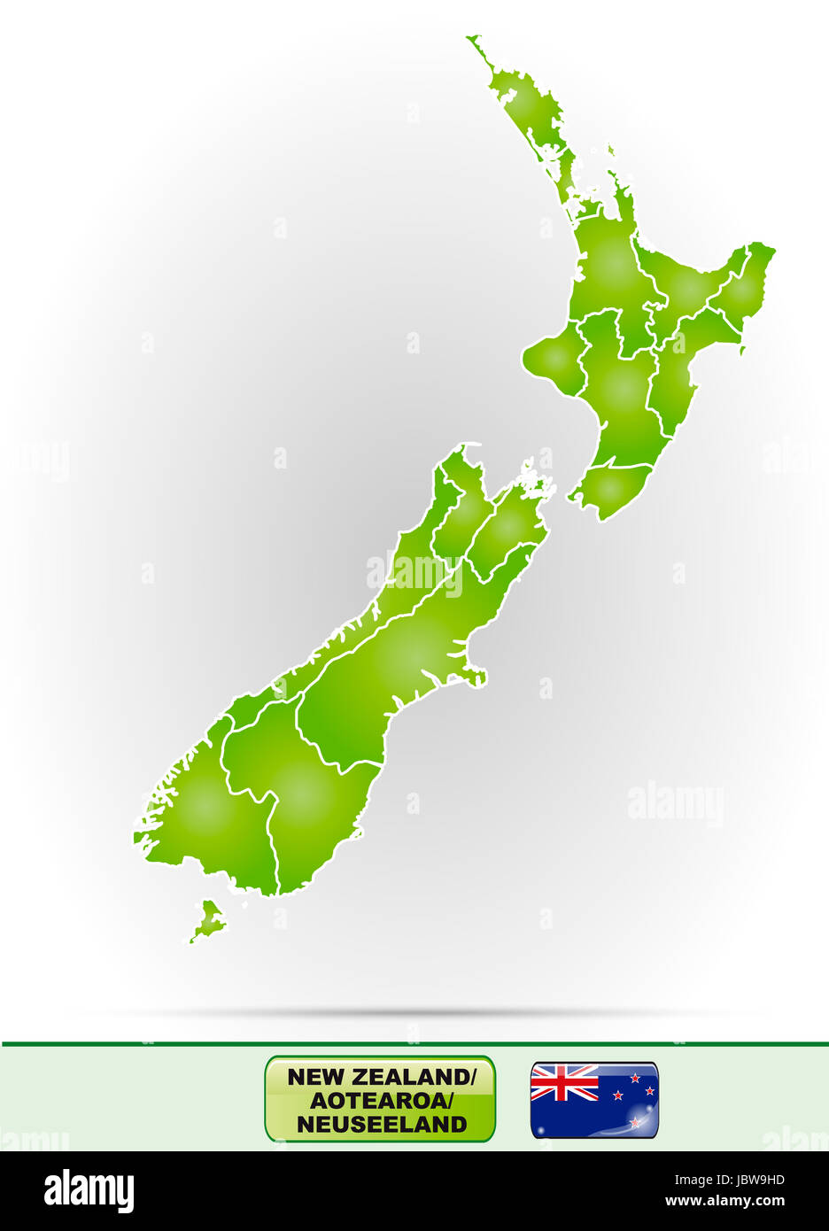 Neuseeland karte hi-res stock photography and images - Alamy