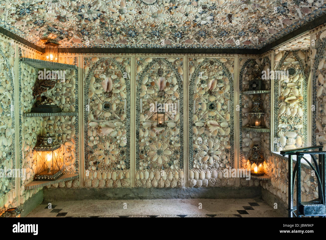The Cilwendeg Shell House Hermitage, Boncath, Pembrokeshire, Wales. The ...