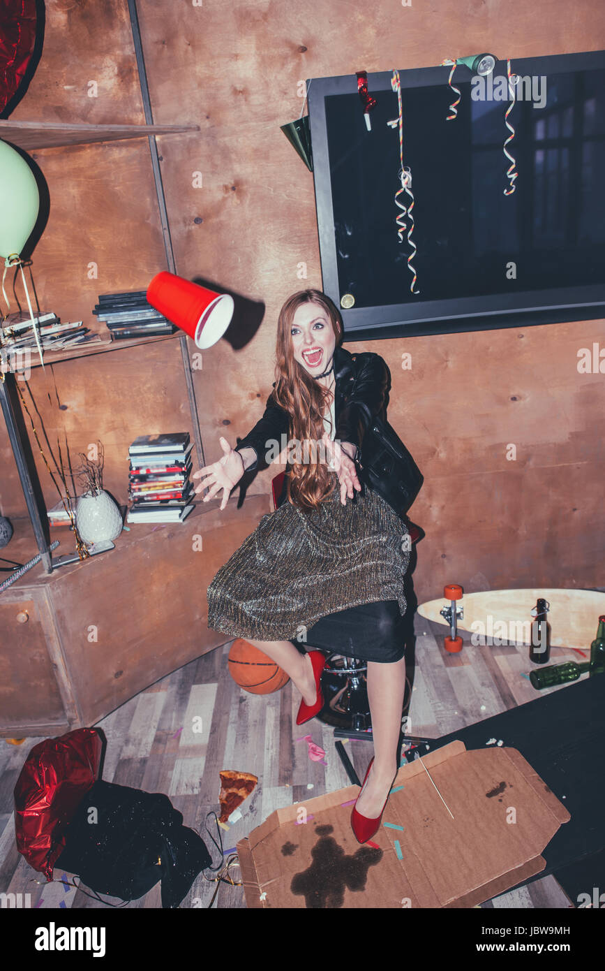 Drunk woman hi-res stock photography and images - Alamy