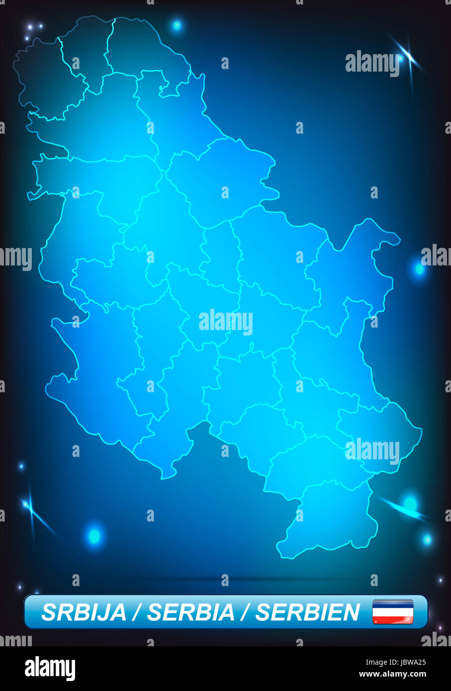 Serbien karte hi-res stock photography and images - Alamy