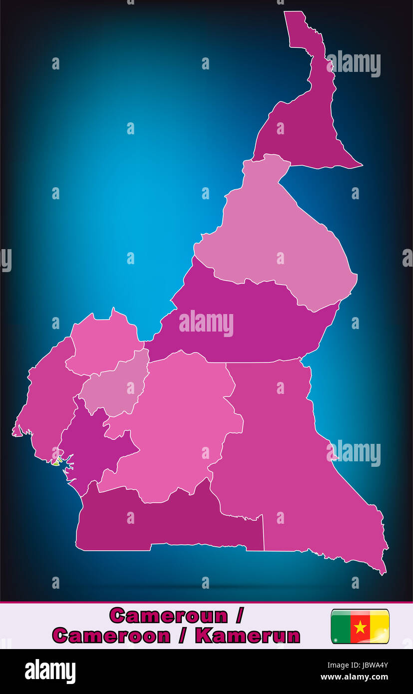 Karte von kamerun hi-res stock photography and images - Alamy