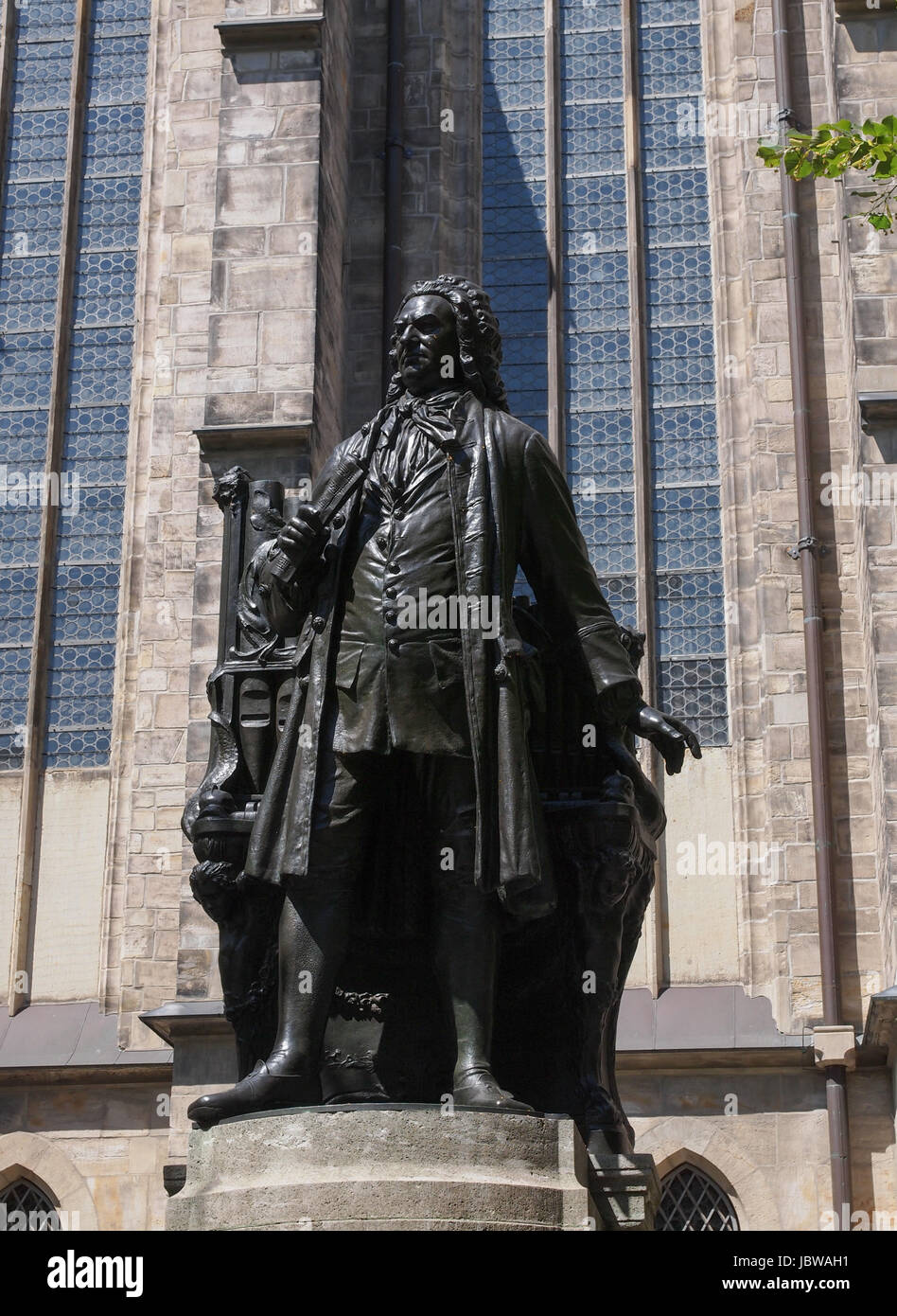 The Neues Bach Denkmal meaning new Bach monument stands since 1908 in ...