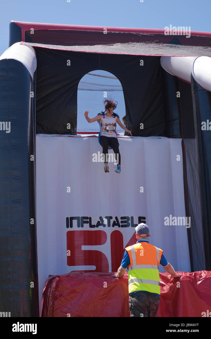 Inflatable obstacle course hi-res stock photography and images - Alamy