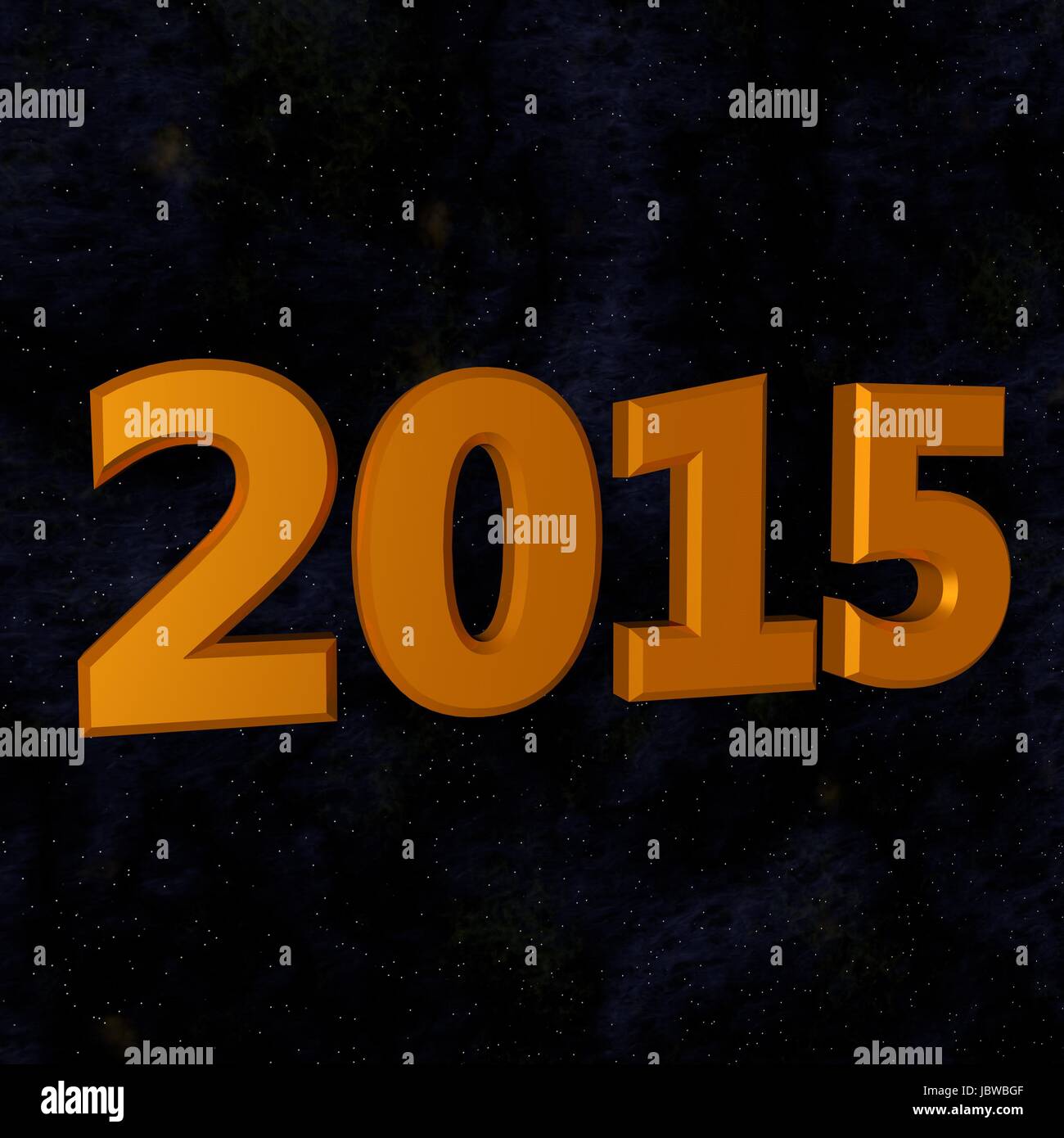 Year 2015 in golden numbers, stellar background Stock Photo - Alamy