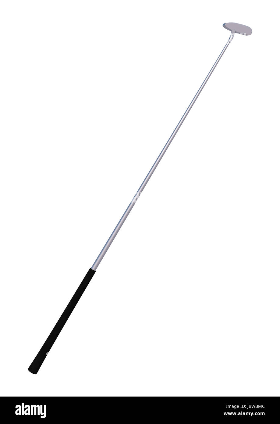 3D digital render of a single golf club isolated on white background ...