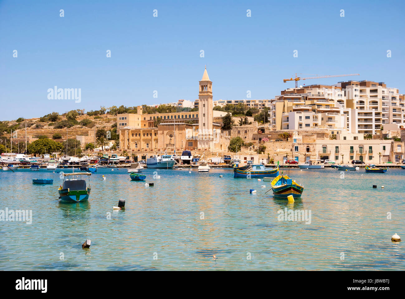 Marsaskala luzzu boats hi-res stock photography and images - Alamy