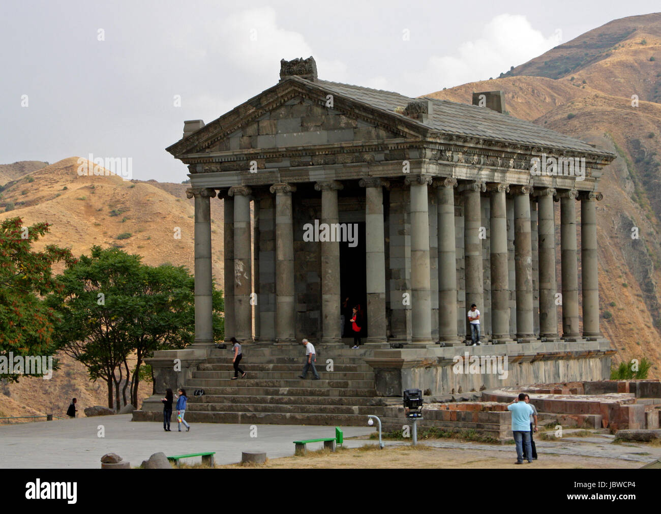 Garni Temple in Armenia, in the autumn day Stock Photo - Alamy