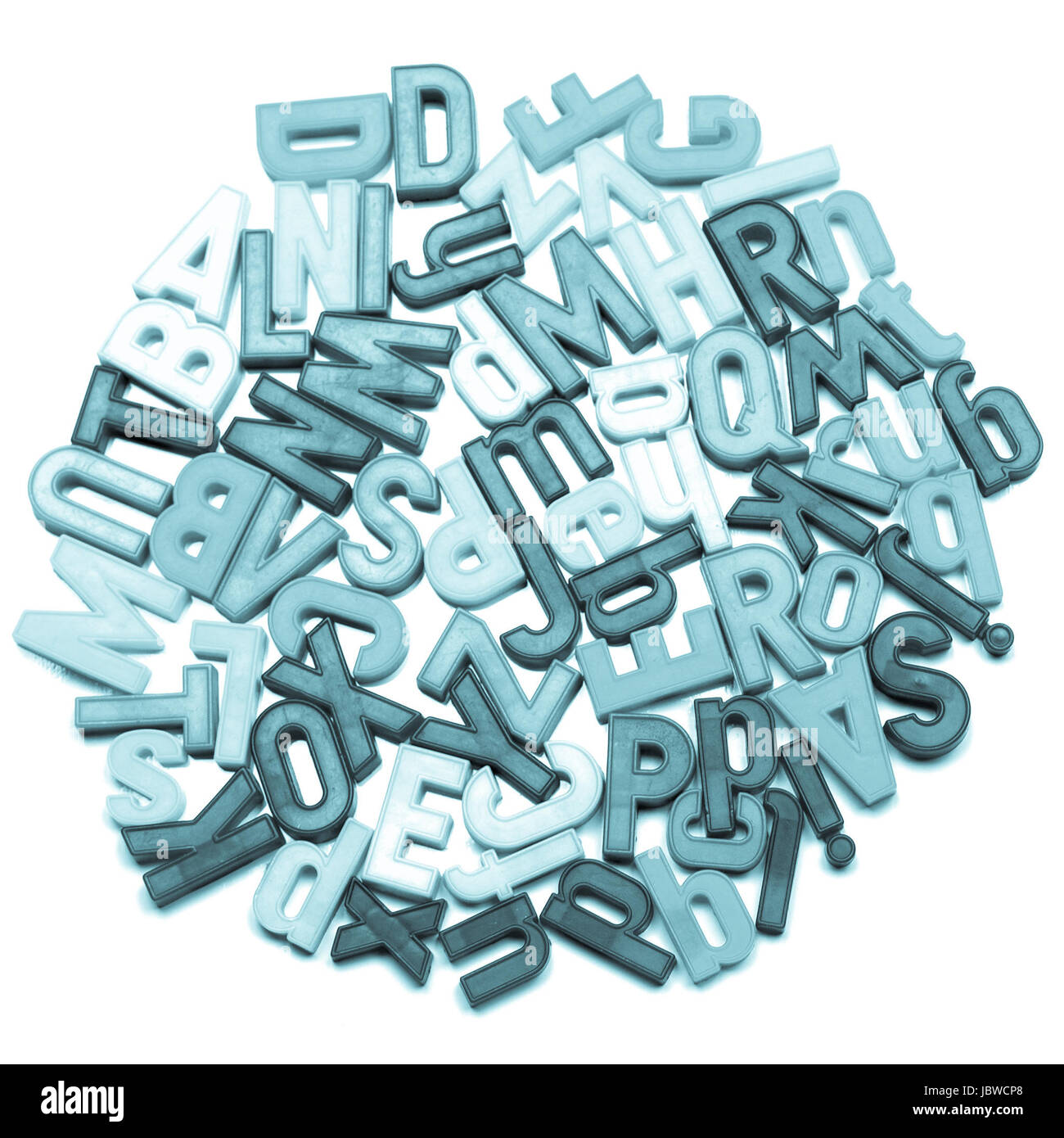 English alphabet letters in plastic toy characters - cool cyanotype ...