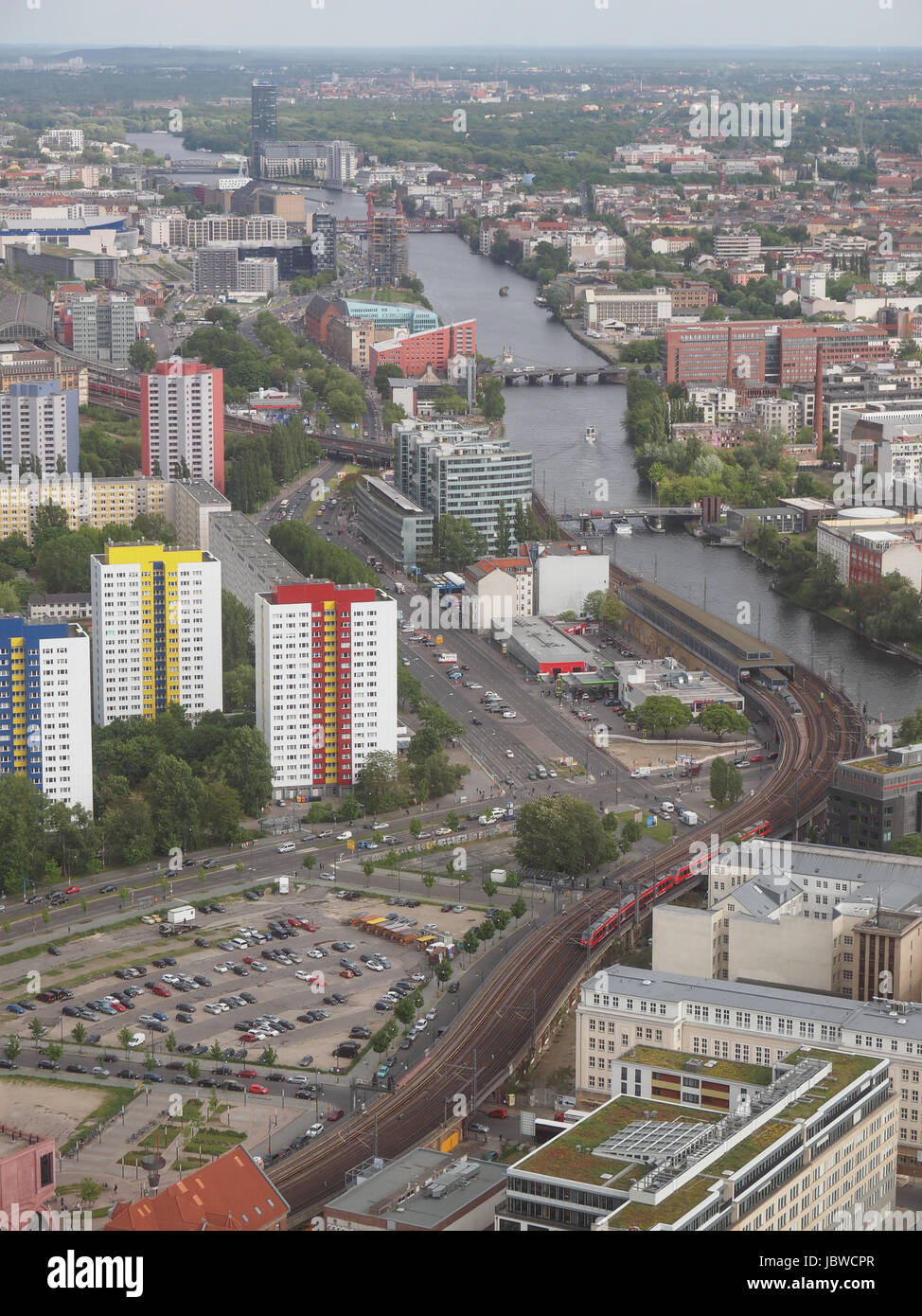 Aeria view of the city of Berlin in Germany Stock Photo - Alamy