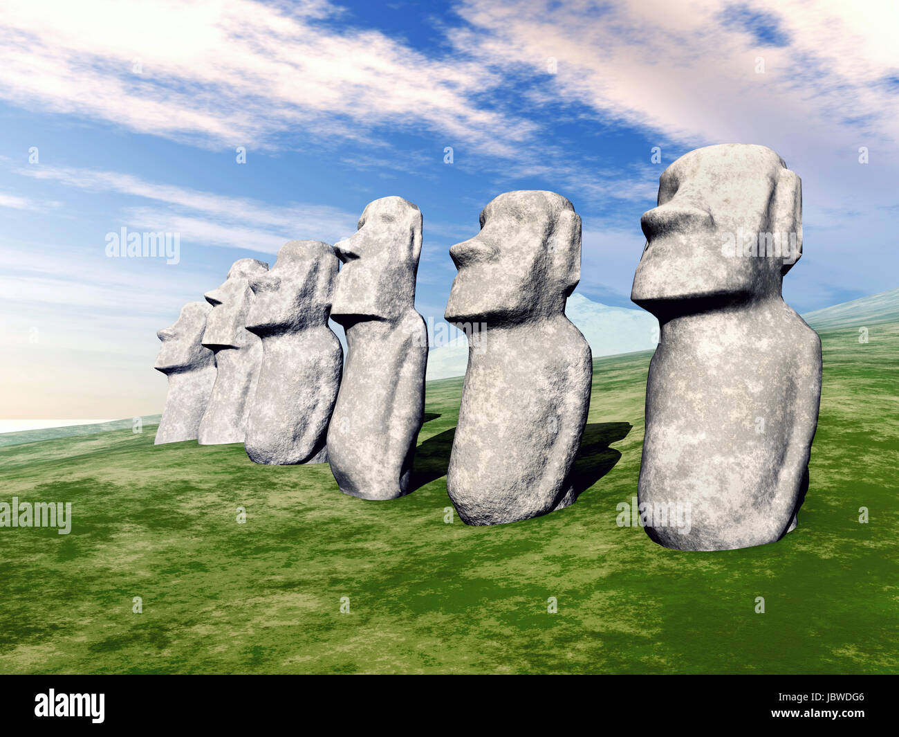 The moai illustration hi-res stock photography and images - Alamy