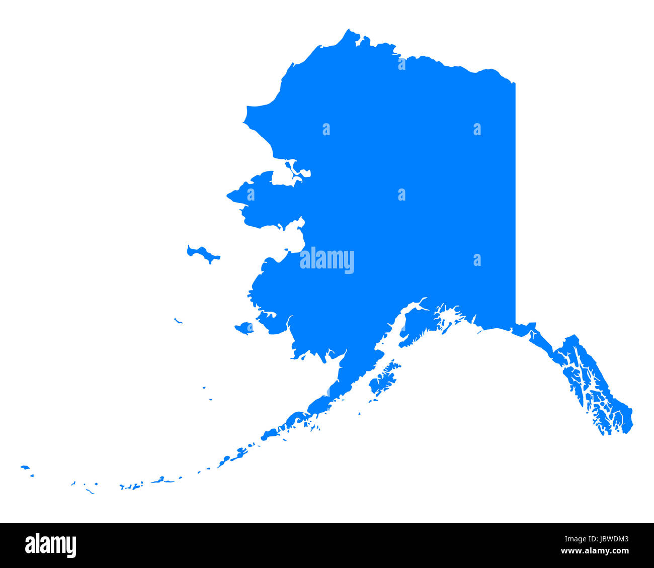 Karte von Alaska Stock Photo - Alamy