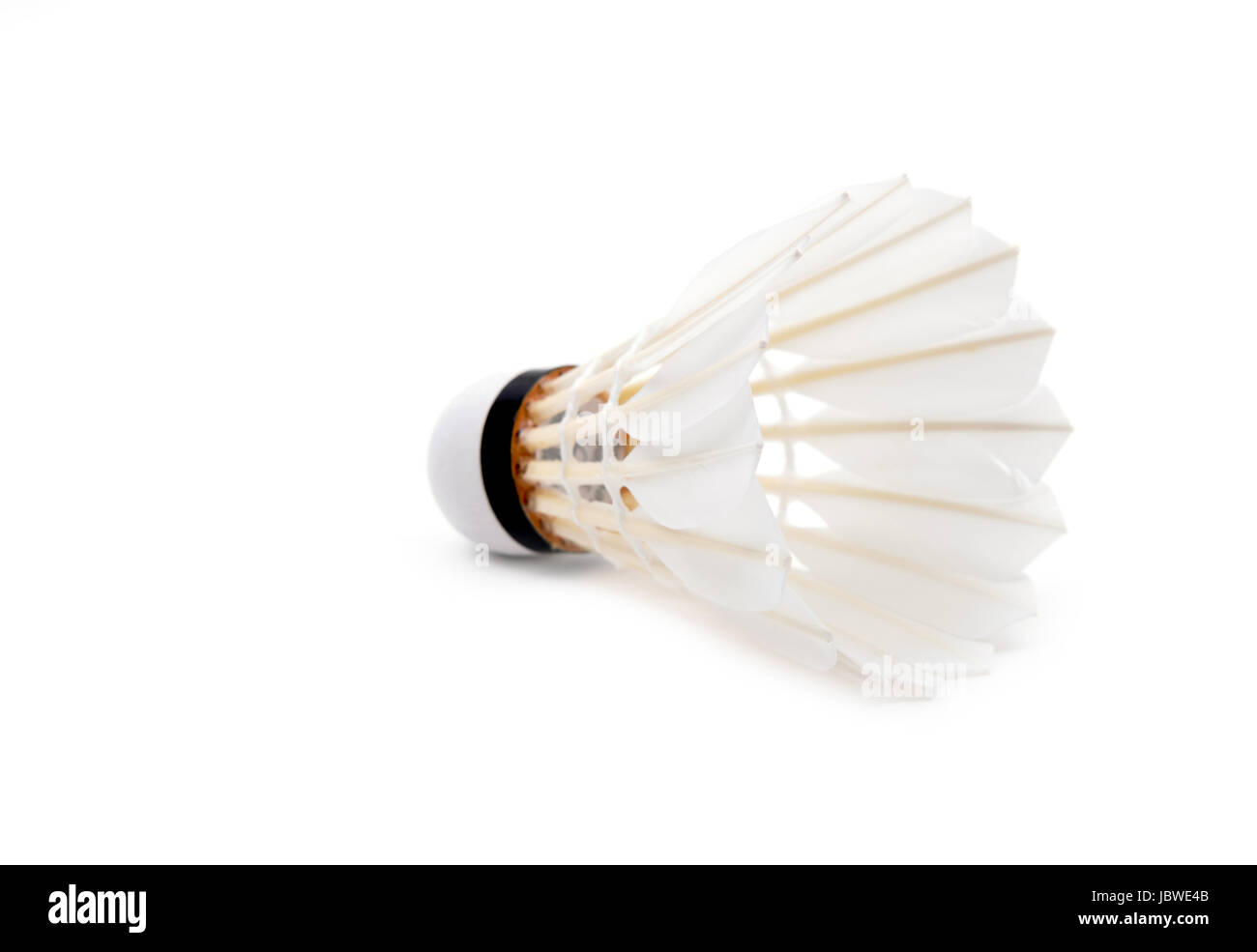 new shuttlecock isolated on a white background Stock Photo - Alamy