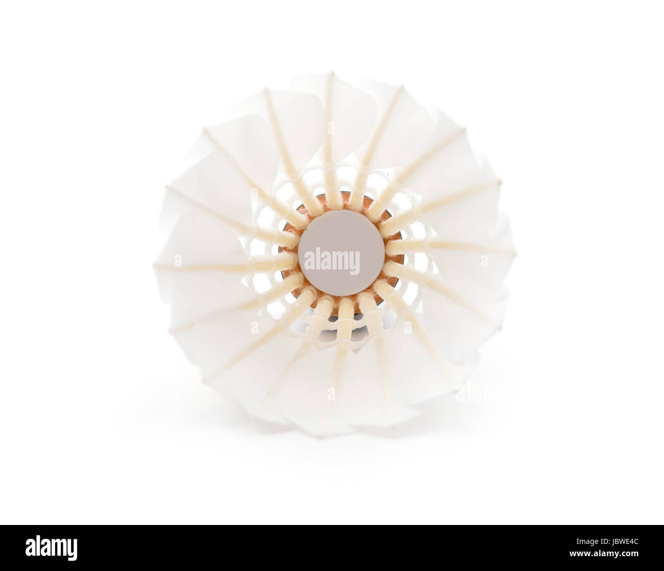 new shuttlecock isolated on a white background Stock Photo - Alamy