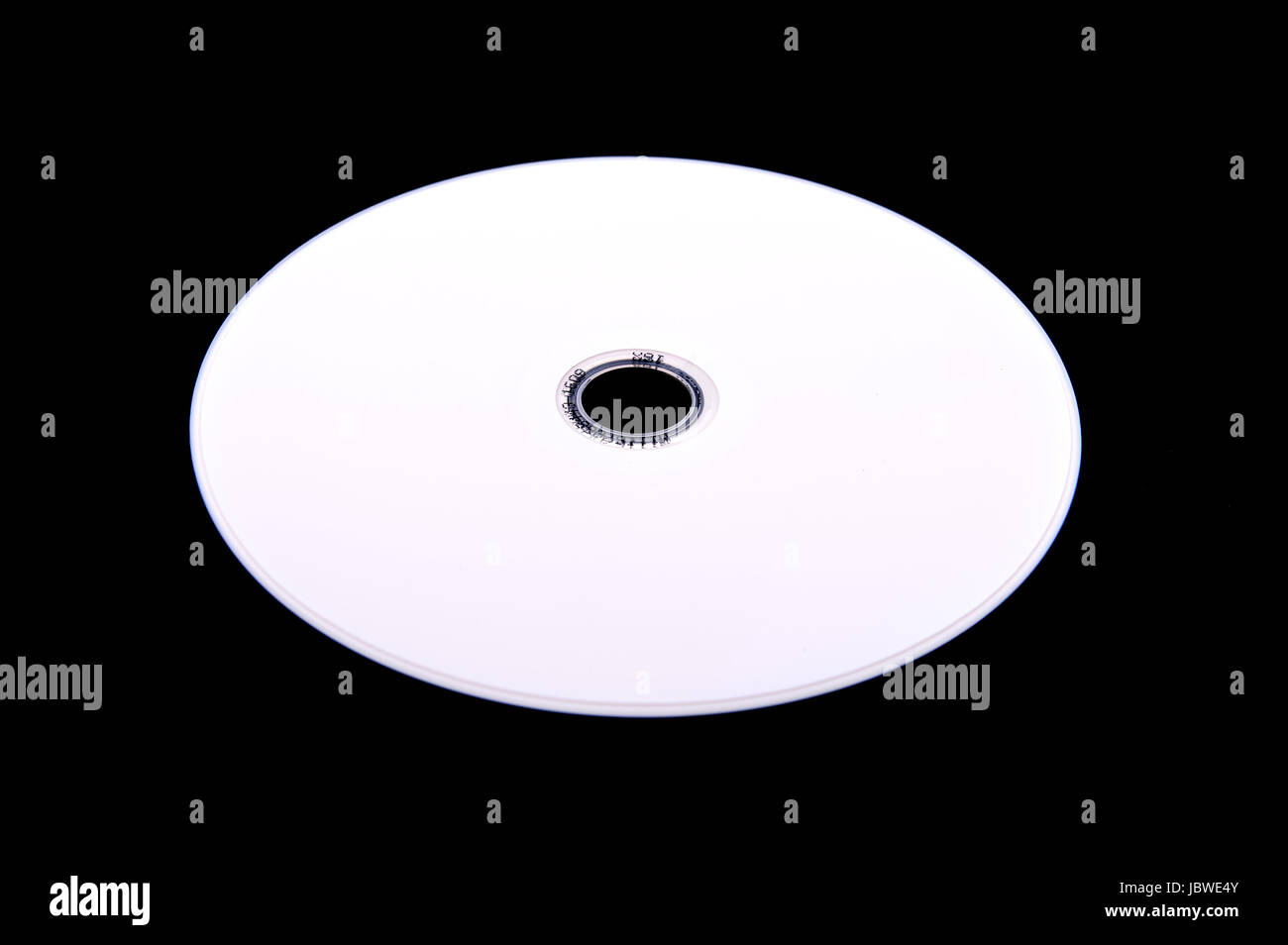 blank cd isolated on black background Stock Photo - Alamy