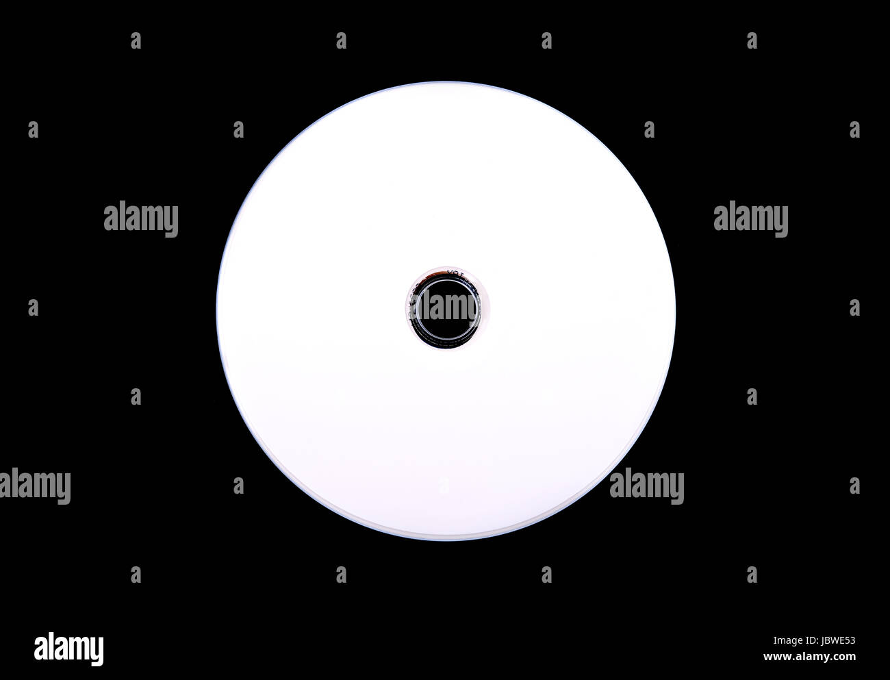 blank cd isolated on black background Stock Photo - Alamy