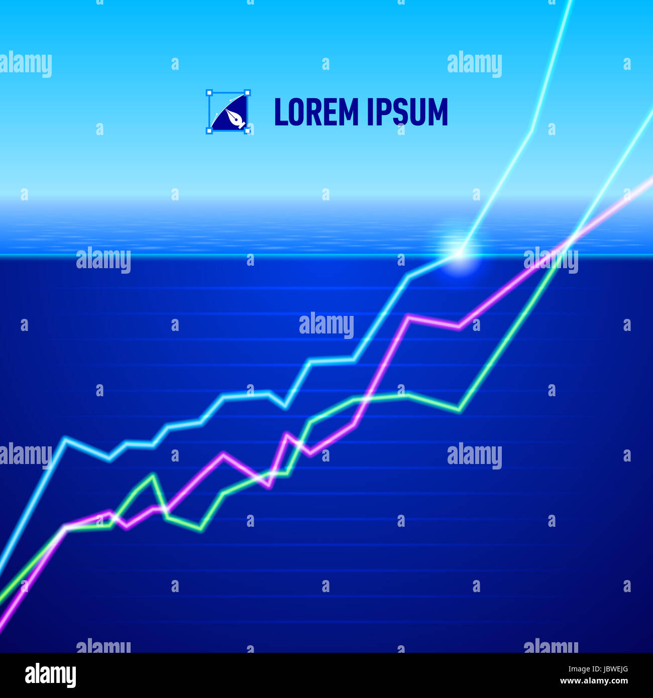 Positive financial charts hi-res stock photography and images - Alamy