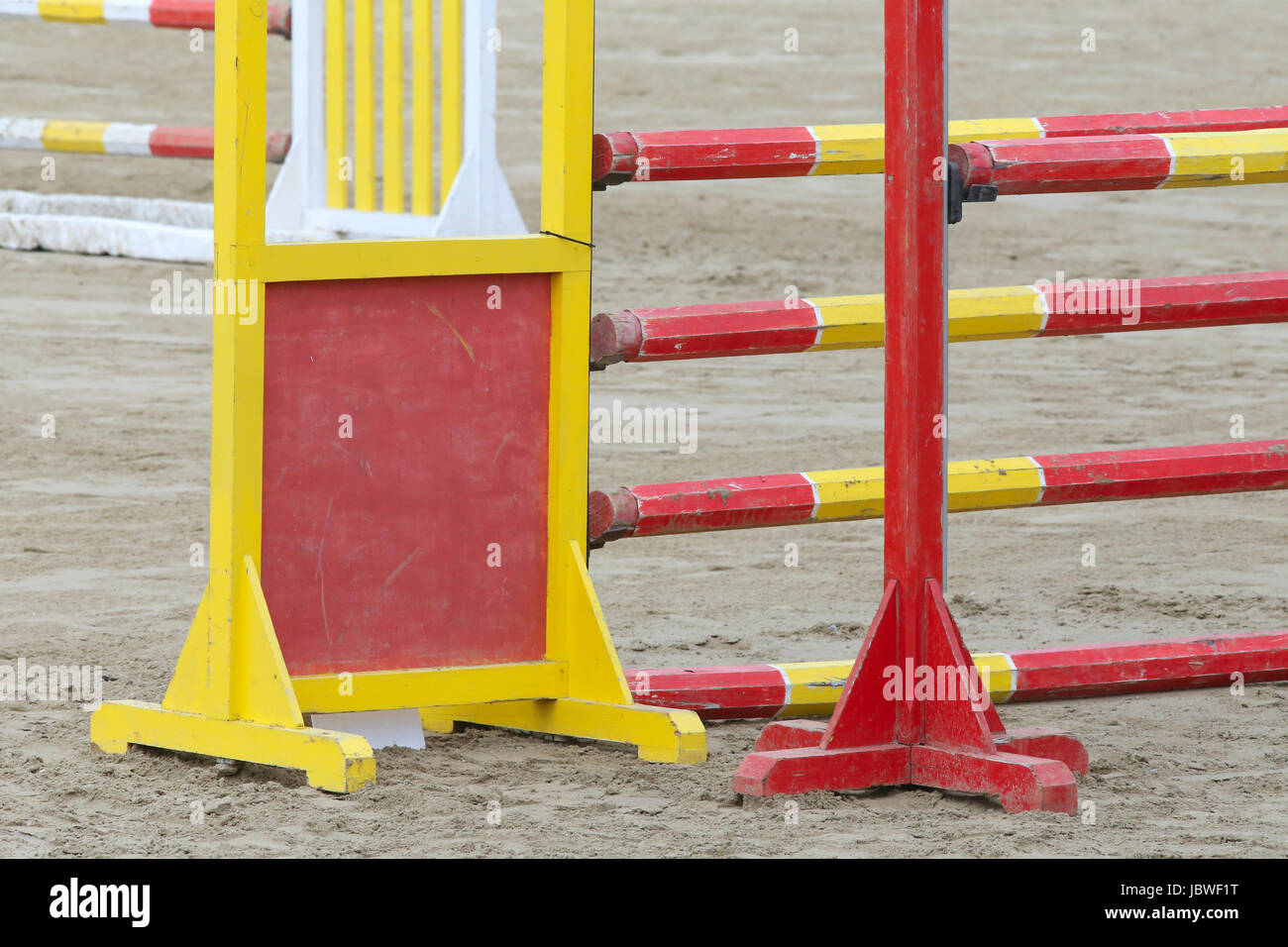 Showjumping fence poles hi-res stock photography and images - Alamy