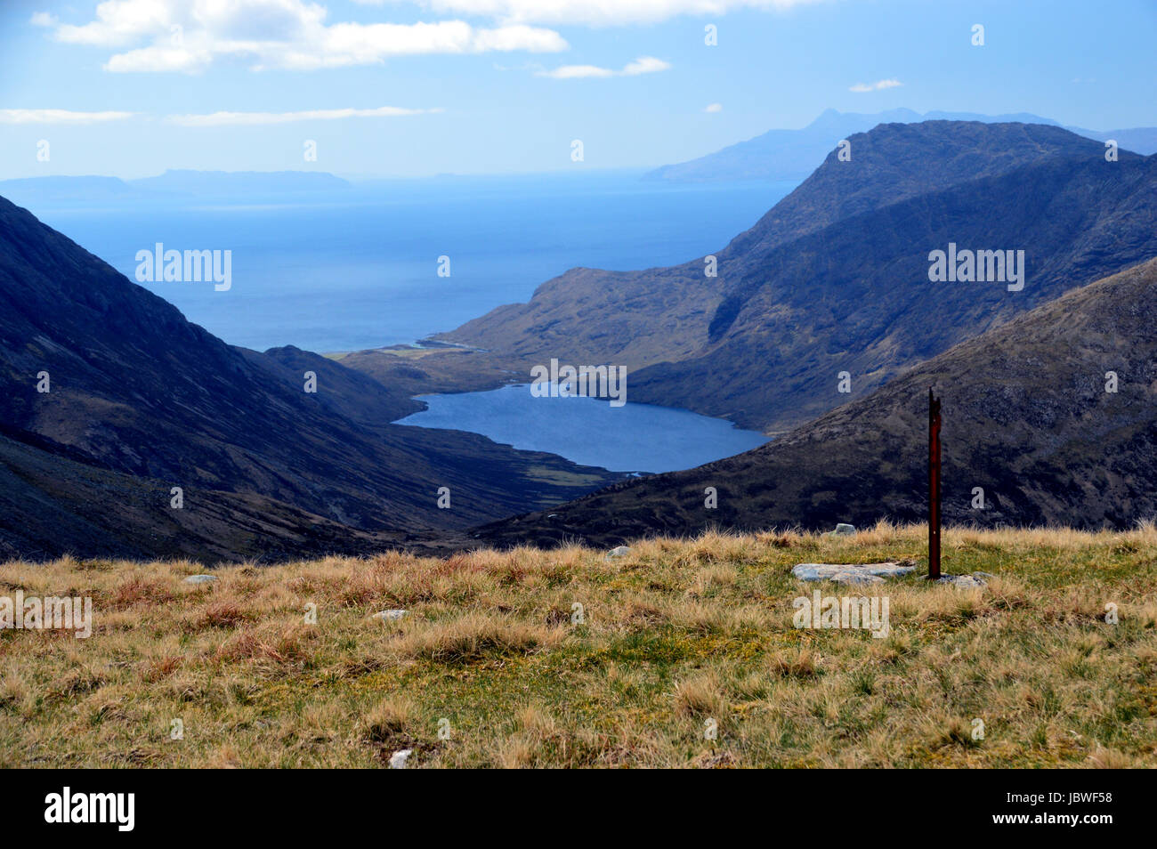 Loch na Creitheach and & Sgurr na Stri from the Summit of Druim Eadar ...
