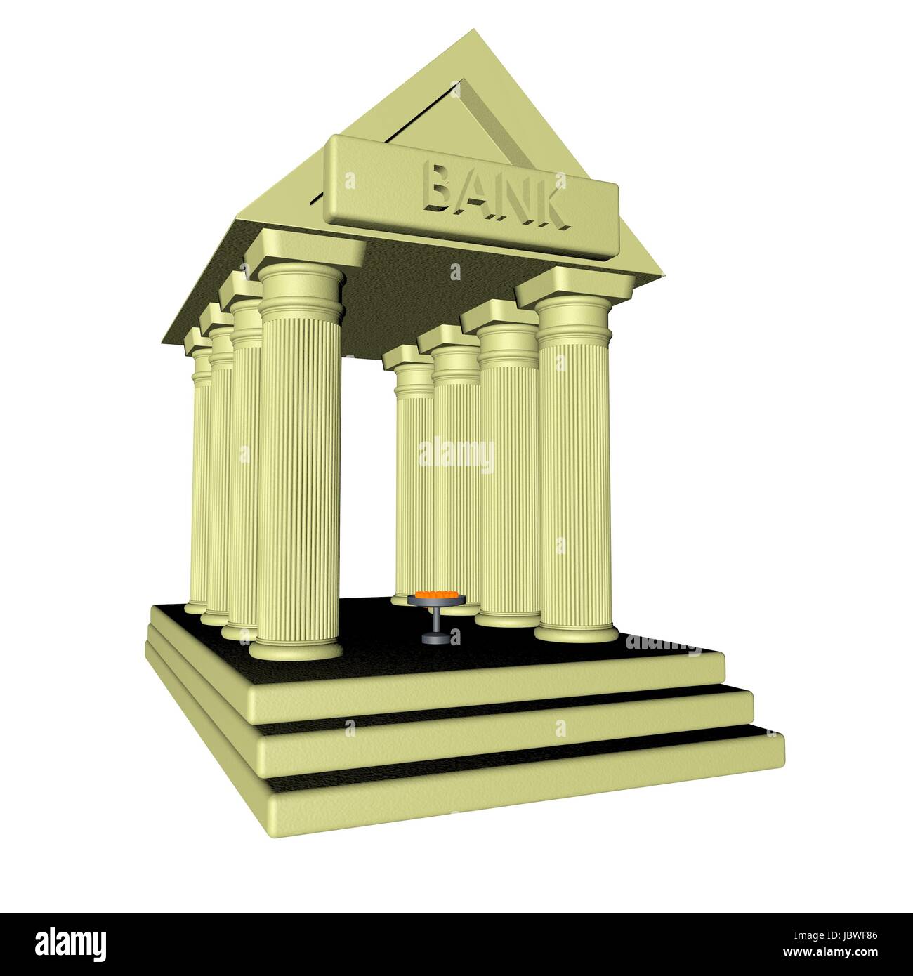 Bank in greek style Cut Out Stock Images & Pictures - Alamy