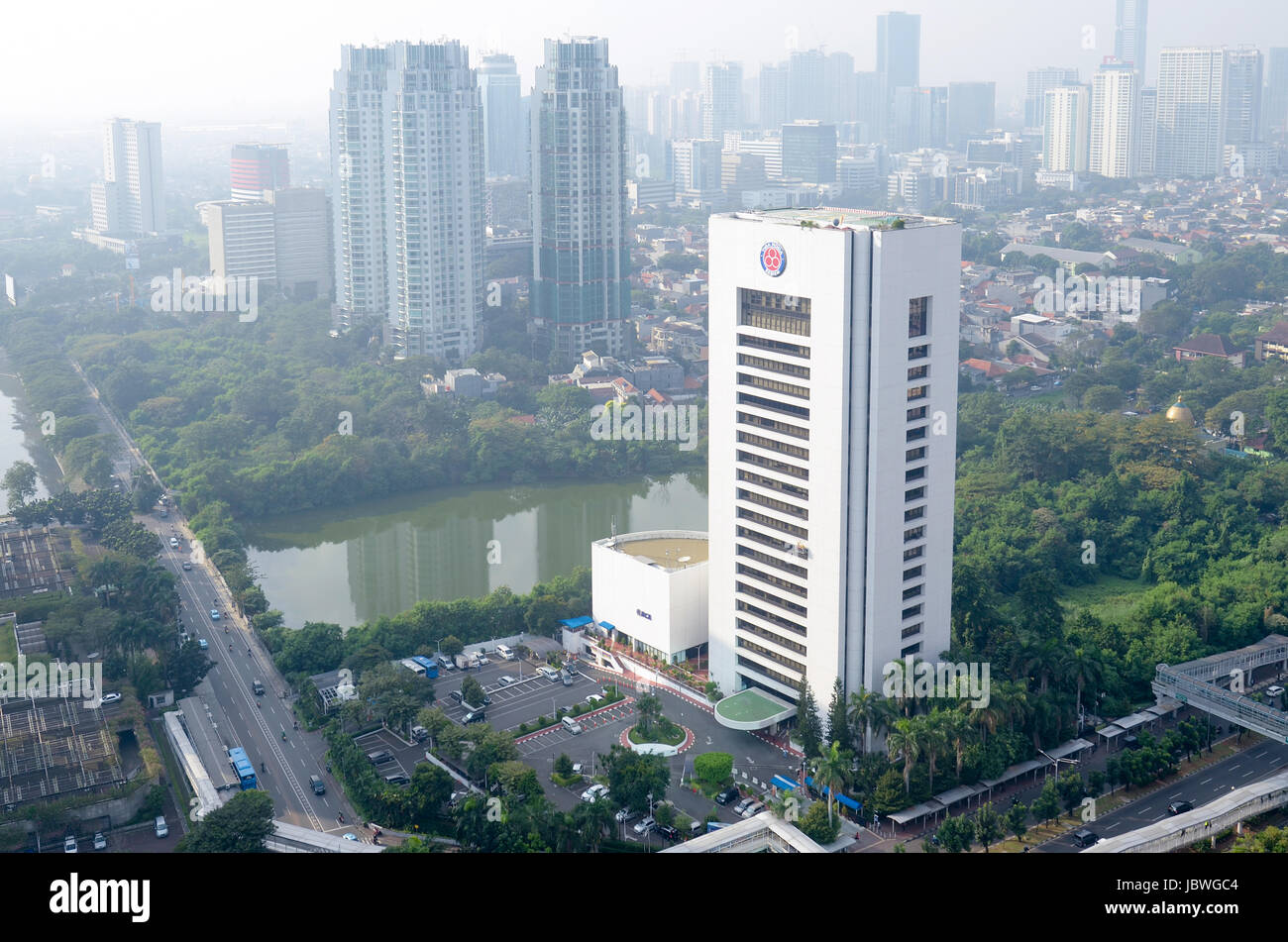 Tiga Roda building on Sudirman Street Jakarta Stock Photo - Alamy