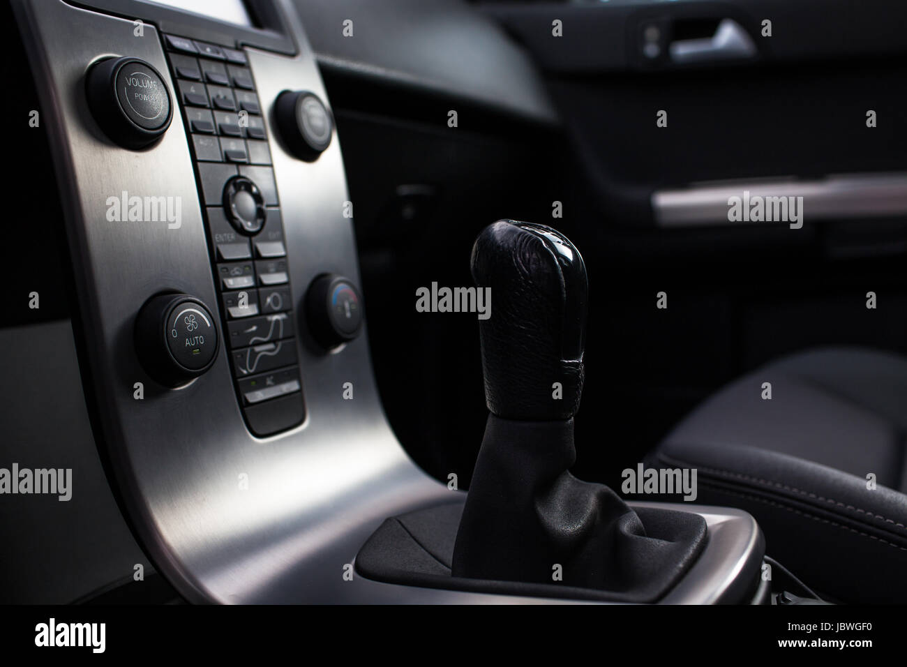 Modern car interior Stock Photo - Alamy