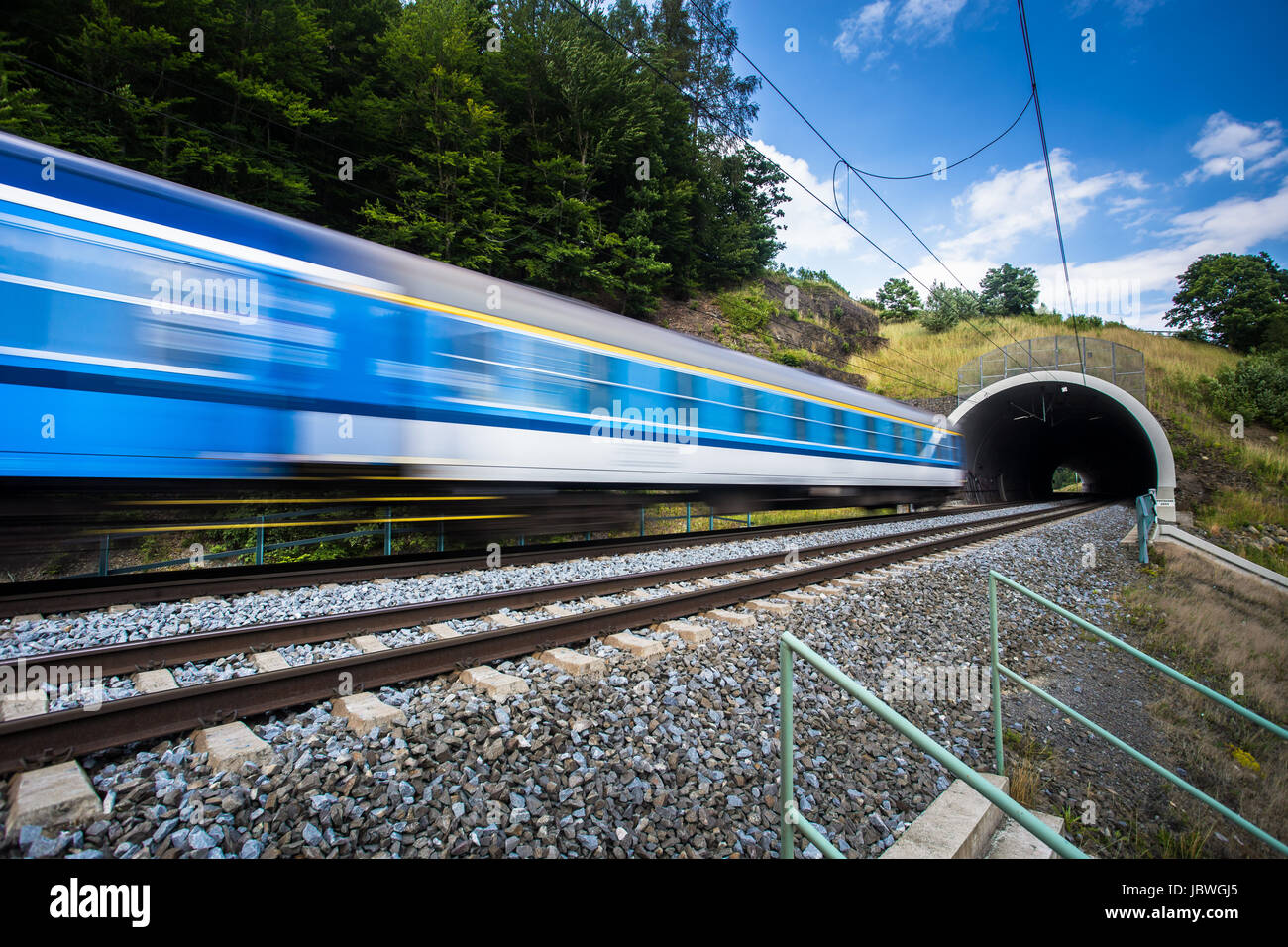 Abstract fast train passing station hi-res stock photography and images ...