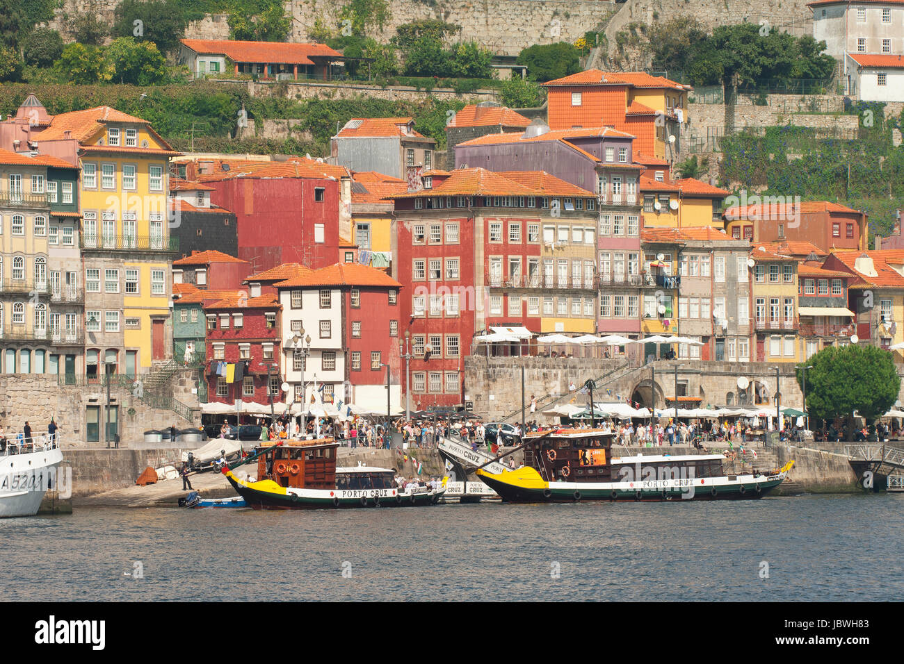 Ribeira district, Porto, Portugal, Unesco World Heritage Site Stock ...