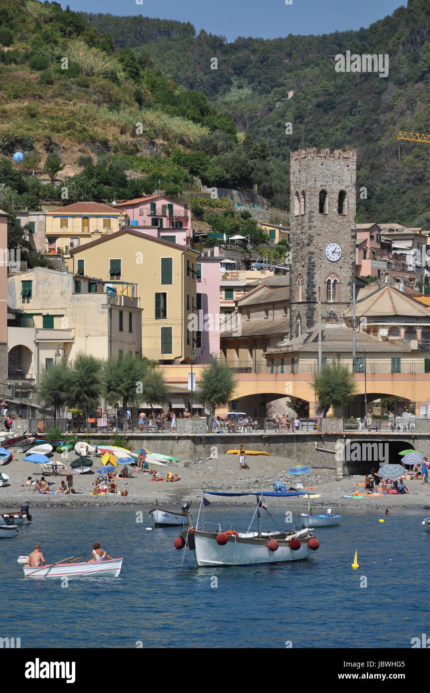 Monterosso al Mare, Cinque Terre, Italien, küste, ligurien, ligurische ...